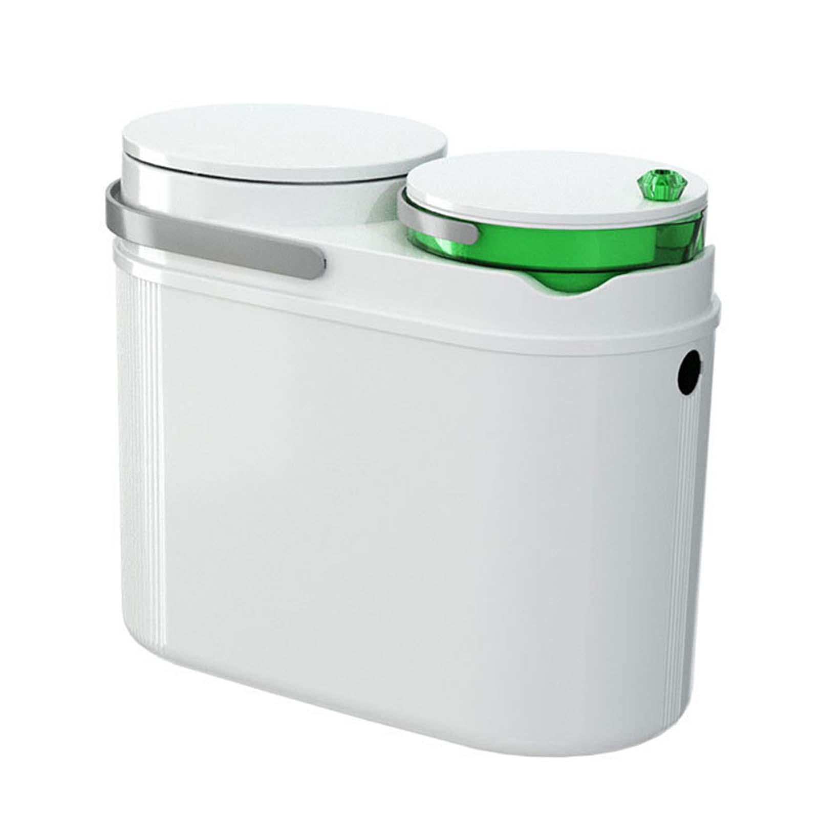 Wet and Dry Dual Trash Can Dual Compartment Trash Can Tea Double ...