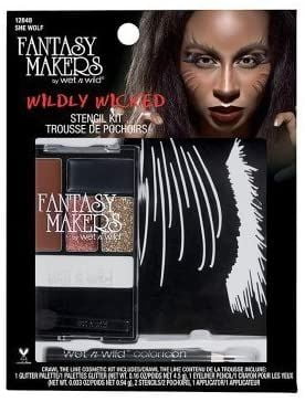 Wet n Wild Fantasy Makers Wildly Wicked Stencil Kit - 12848 She Wolf - Walmart.com