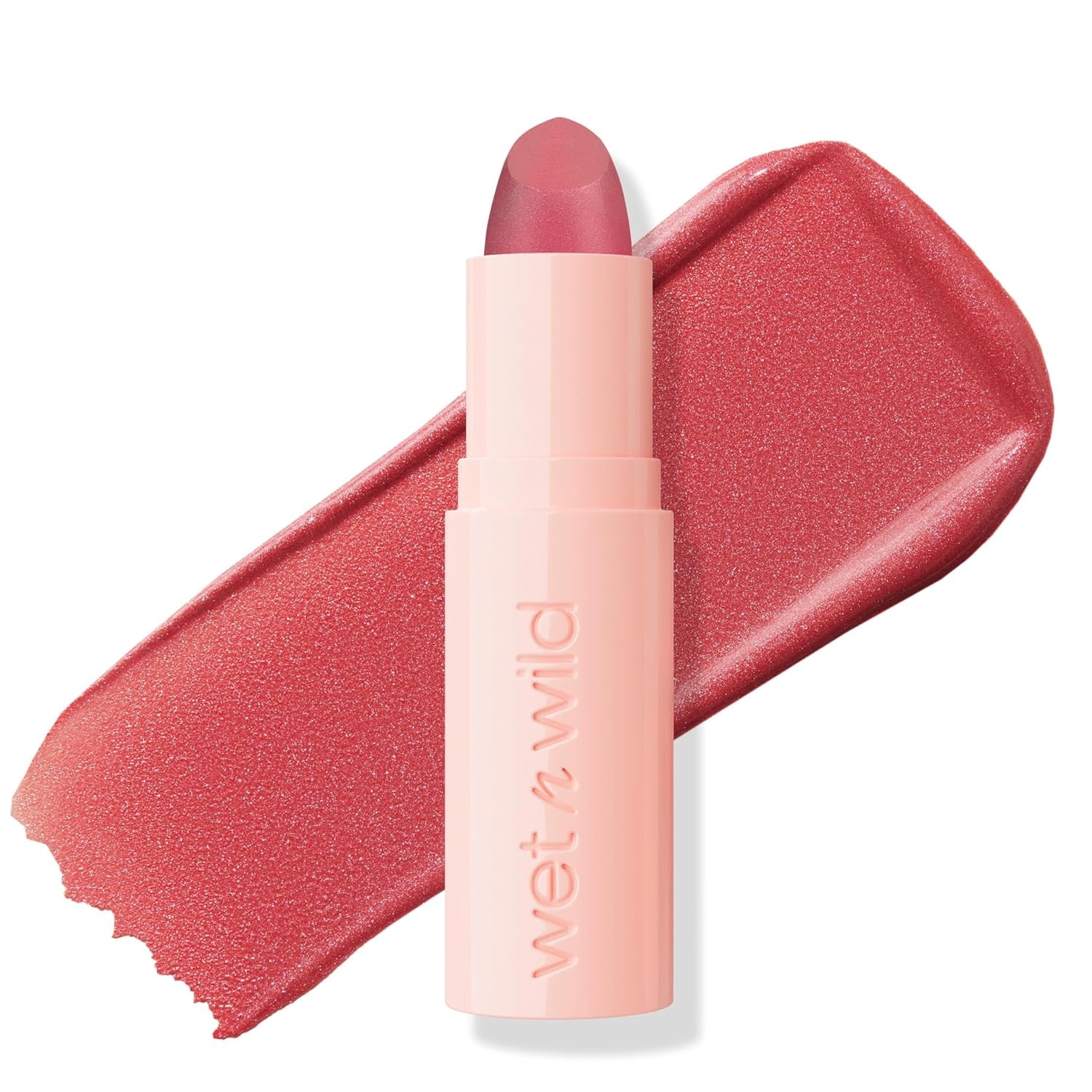 wet n wild Mega Last Rich Satin Lipstick in One In A Milli-Melon with Velvety Texture - Walmart.com