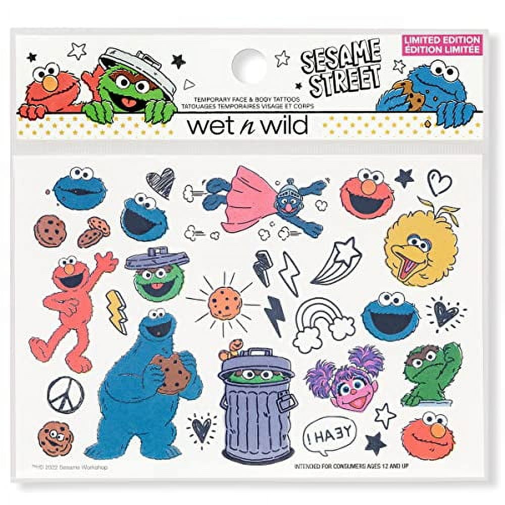 wet n wild Temporary Tattoos Sesame Street Collection - Walmart.com