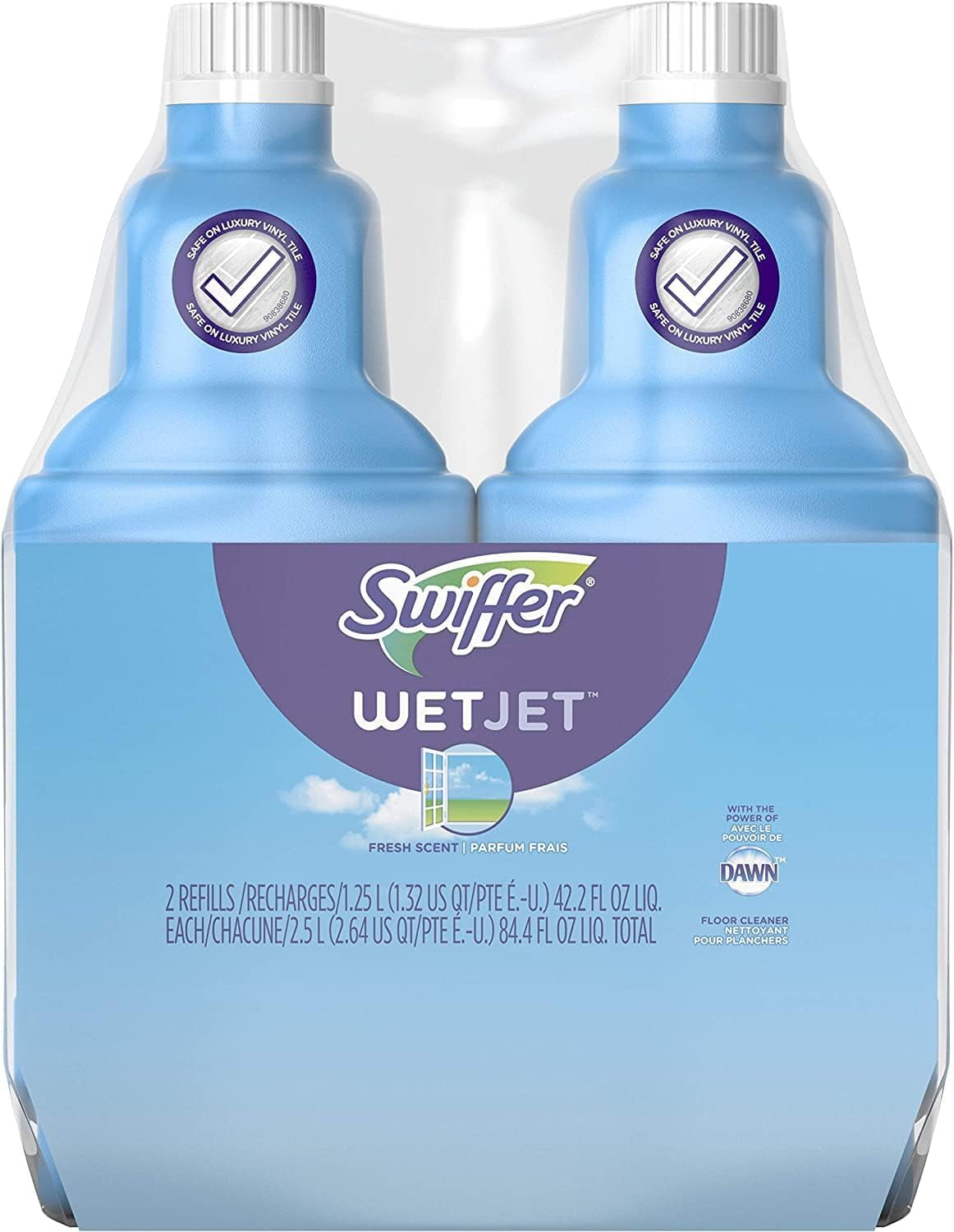 WetJet Floor and Hardwood Multi-Surface Cleaner Solution Refills, Open ...