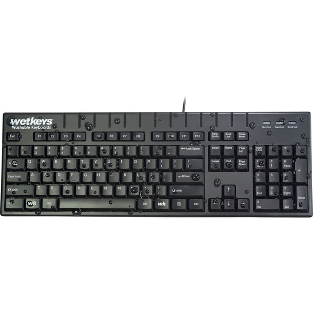 WetKeys Professional-Grade Full-size ABS Plastic Waterproof USB ...