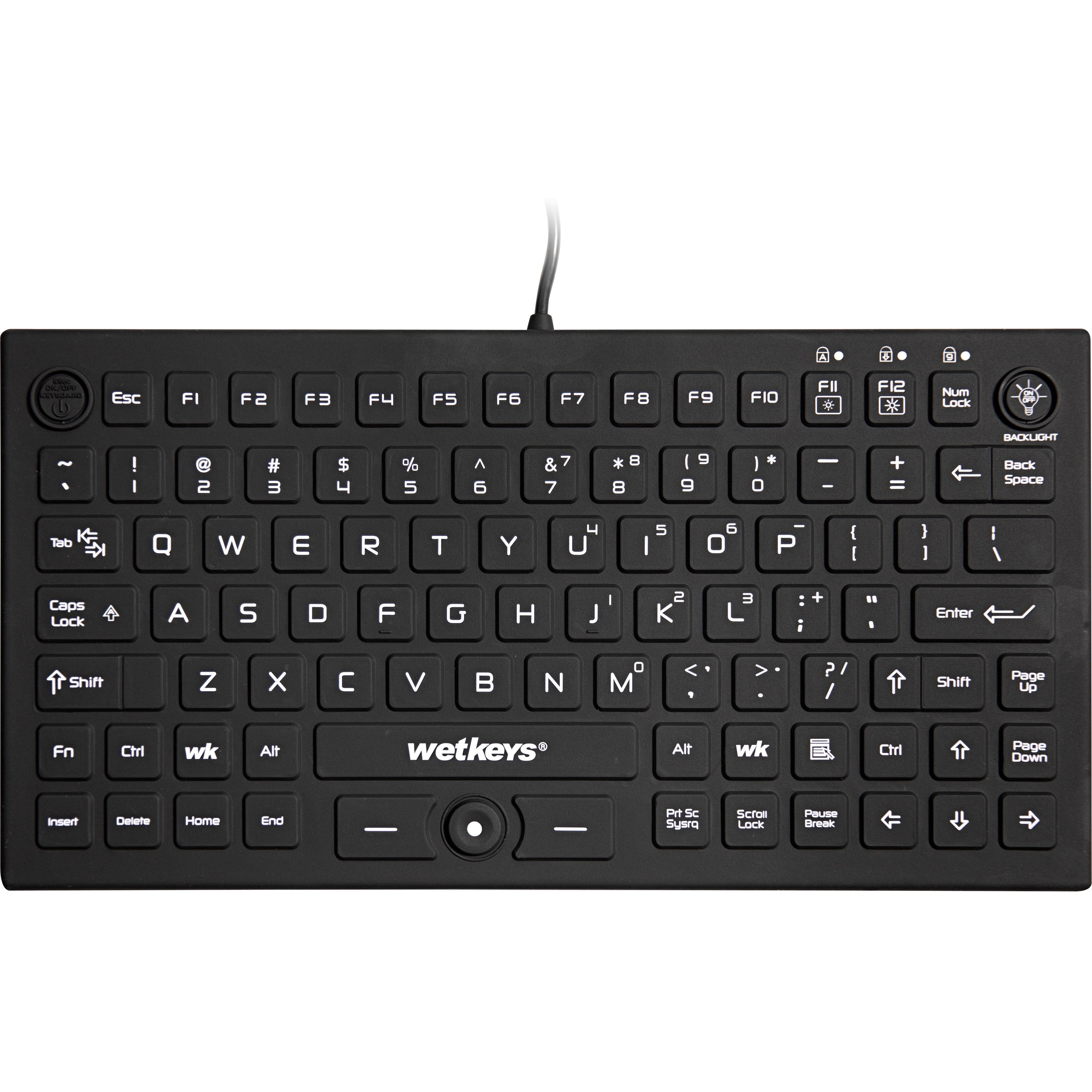 WetKeys Professional-grade Mid-Size Rigid Silicone Waterproof USB ...