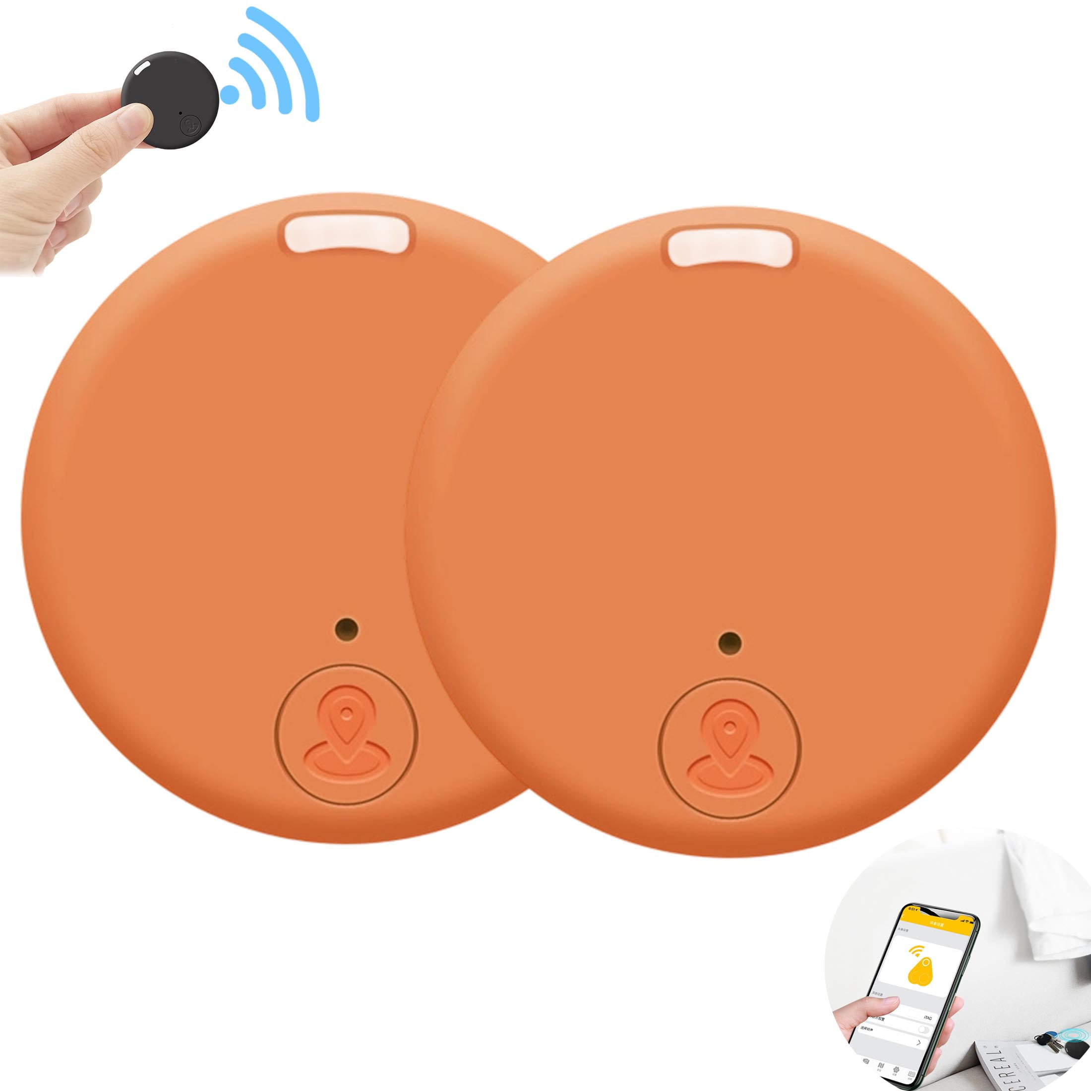 Wetag Mini - Smart Bluetooth Tracker for Keys, Wallets & Luggage ,Works ...