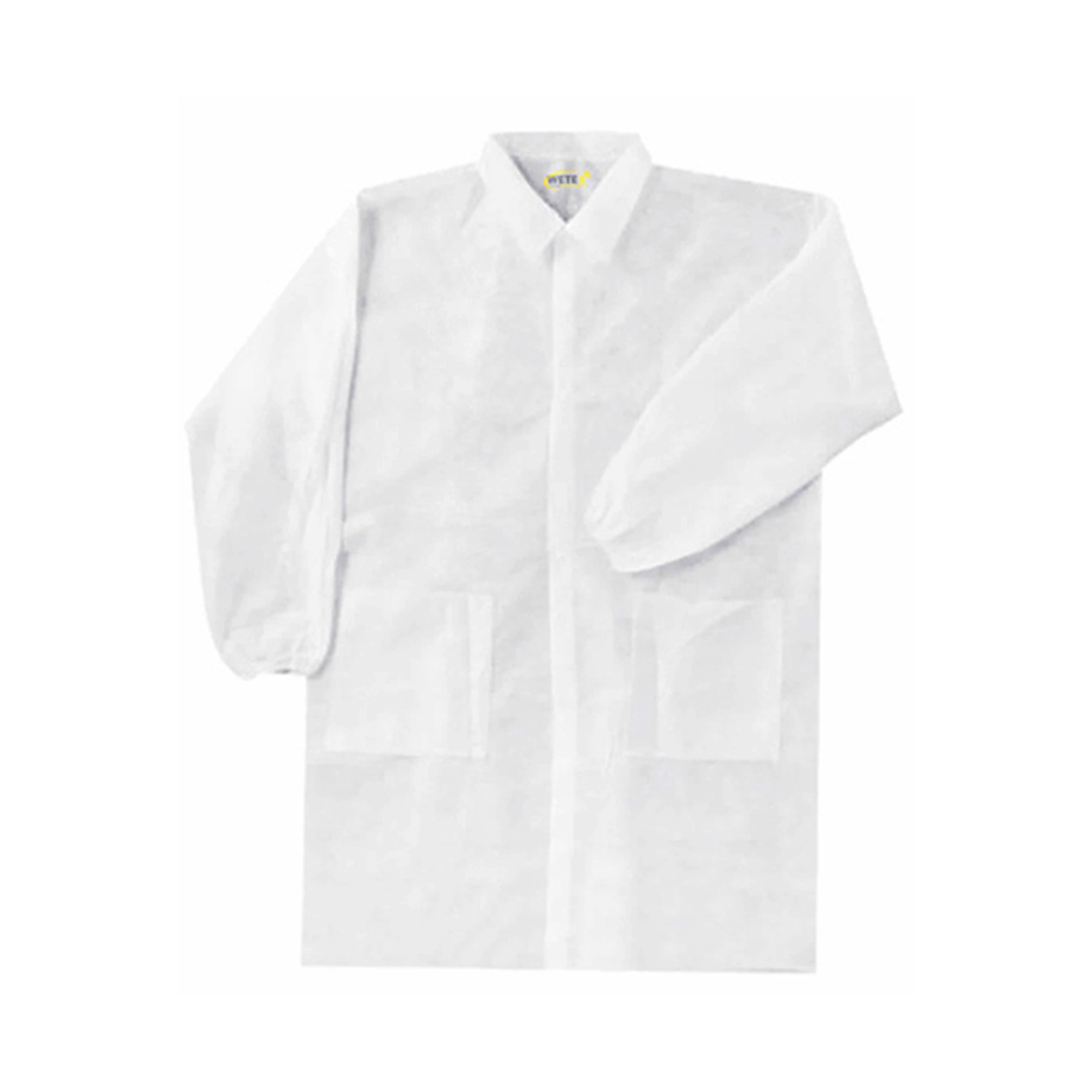 Wetex White Disposable Lab Coats, Polypropylene, 3 Pockets, XXL, Unisex ...