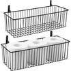 Wetheny Black Wire Basket Wall Mounted(4 Pack) - Metal Toilet Paper ...
