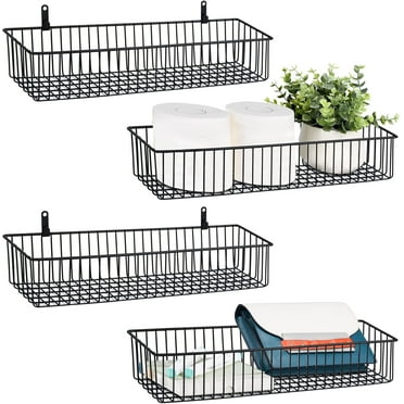 5 Pack Stackable Wire Baskets, Metal Cabinet Organizer for Office ...