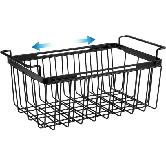 Wetheny Freezer Organizer Bins, Expandable Deep Freezer Baskets for ...