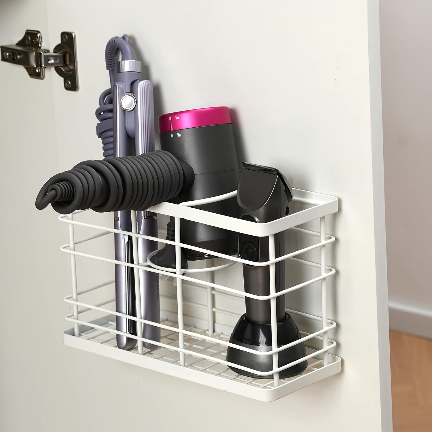 Wetheny Hair Tool Organizer - Holder for Hair Dryer with 5 Adjustable ...