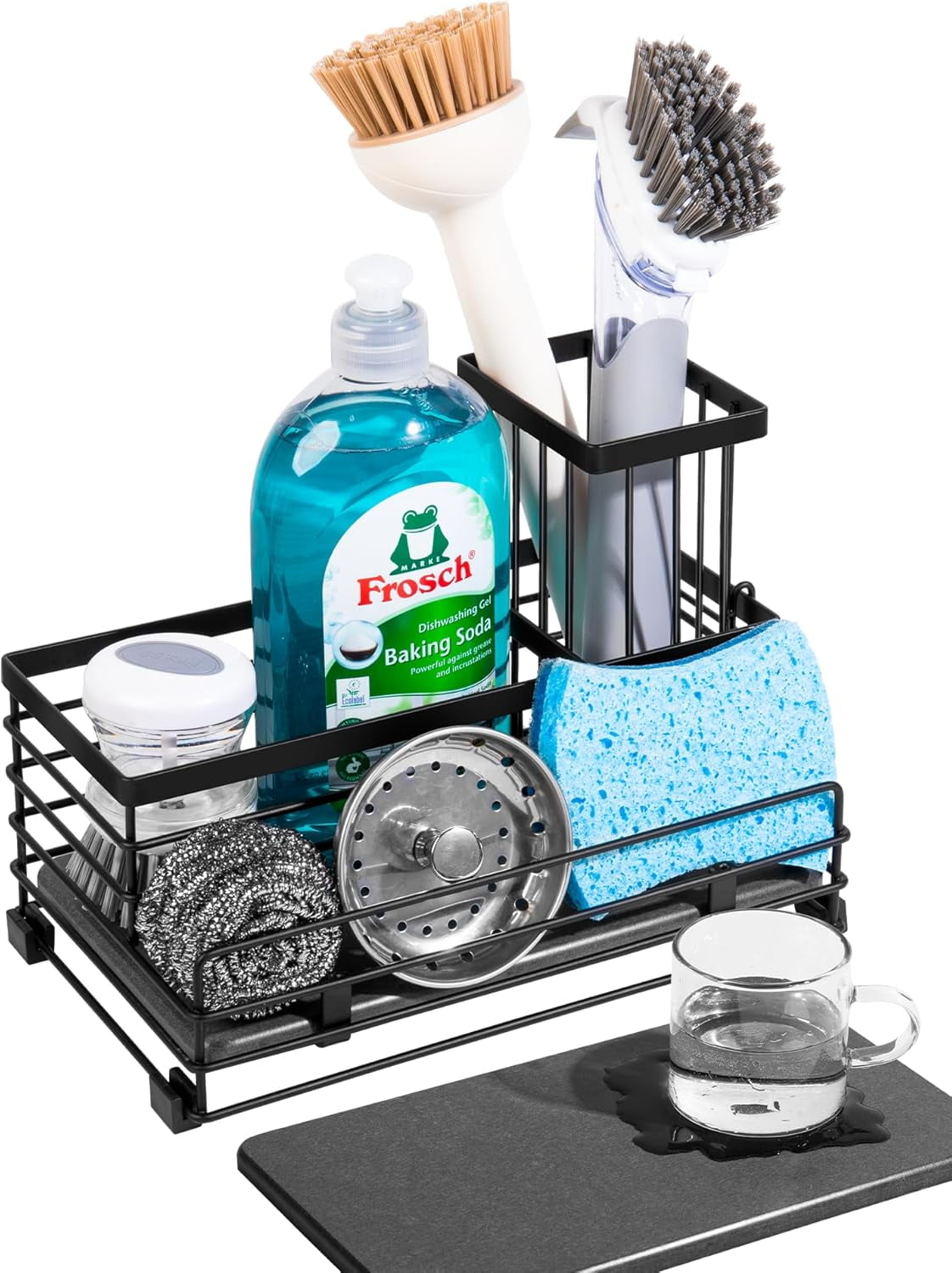 Wetheny Sponge Holder for Kitchen Sink, Kitchen Sink Caddy with Instant ...