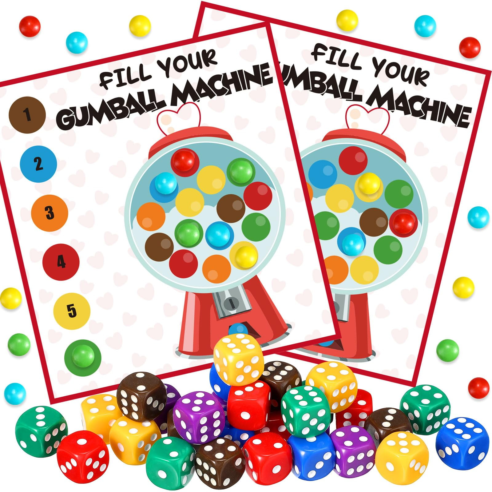 Wettarn 30 SetITSC Party Favors Supplies Dice Candy Roll Games for ...