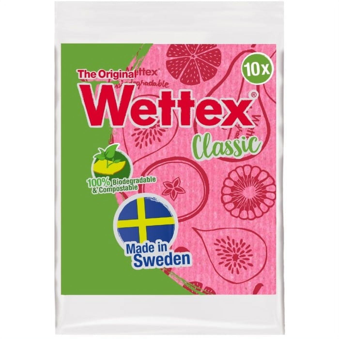Wettex Swedish Dishcloths 10 Pack, Absorbent Kitchen Towels, Reusable ...