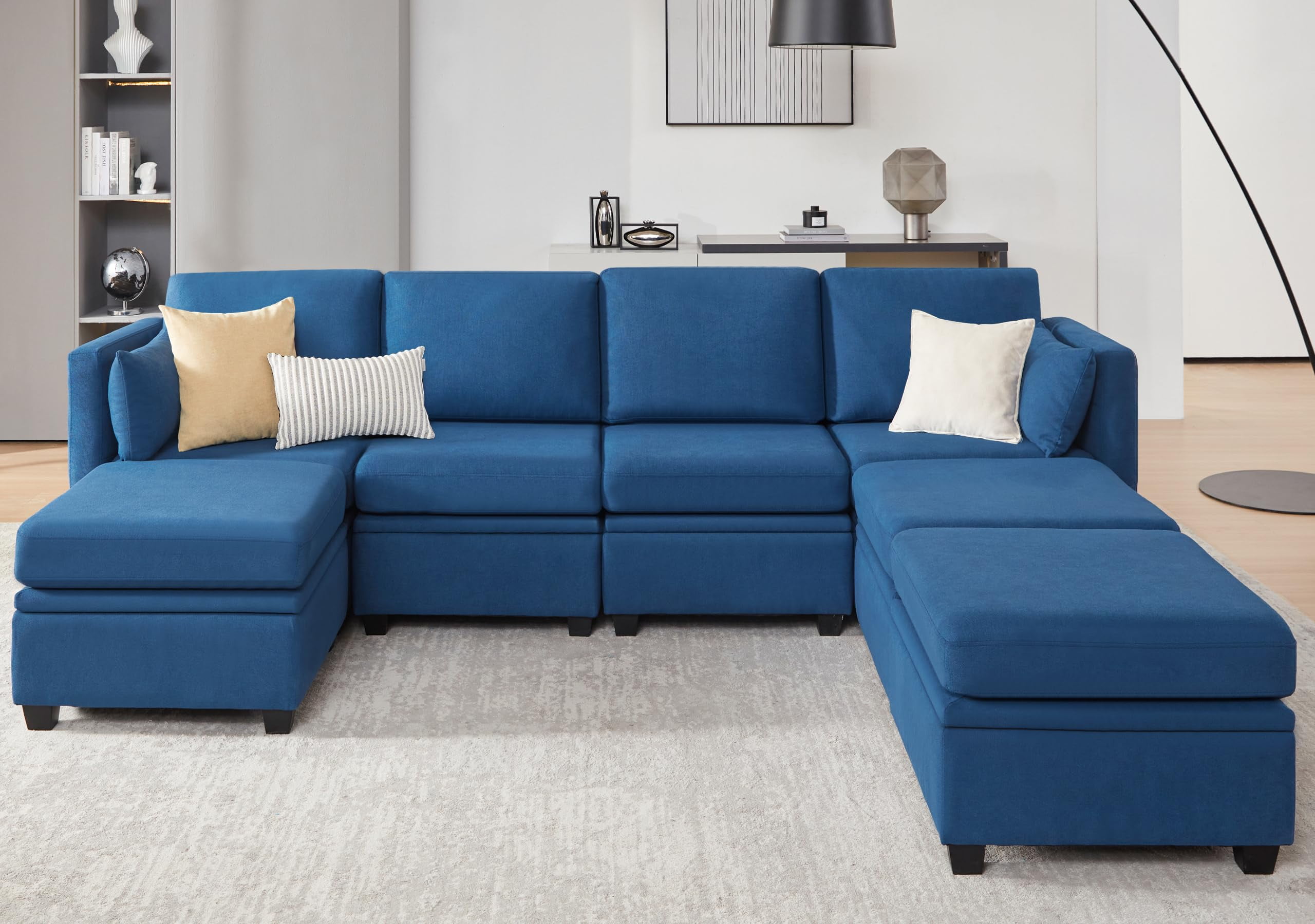 Weture Modular Sectional Sofa, Convertible U Shaped Sofa Couch with ...