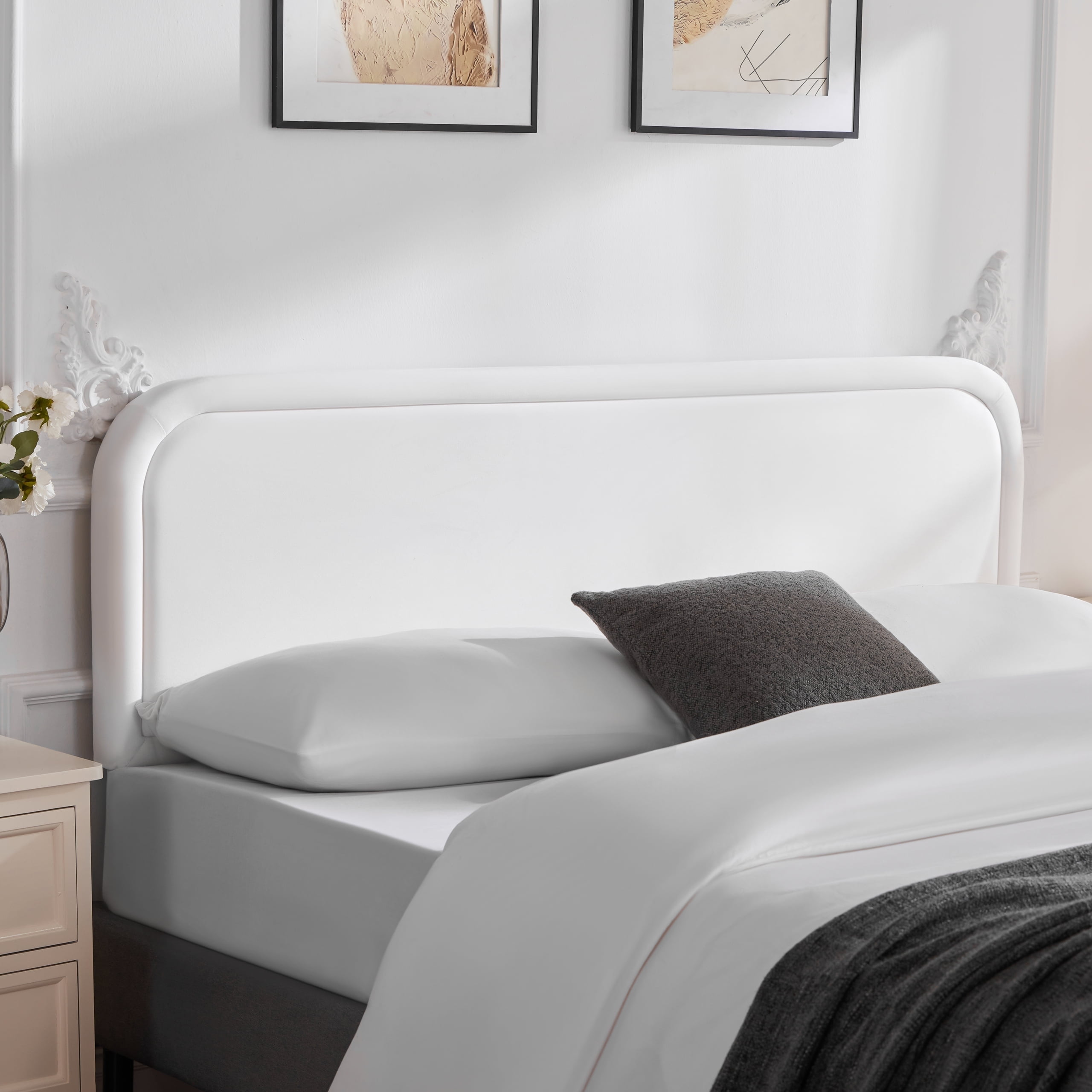 Weture Velvet Fabric Headboard Full Size Upholstered Headboards, Full ...