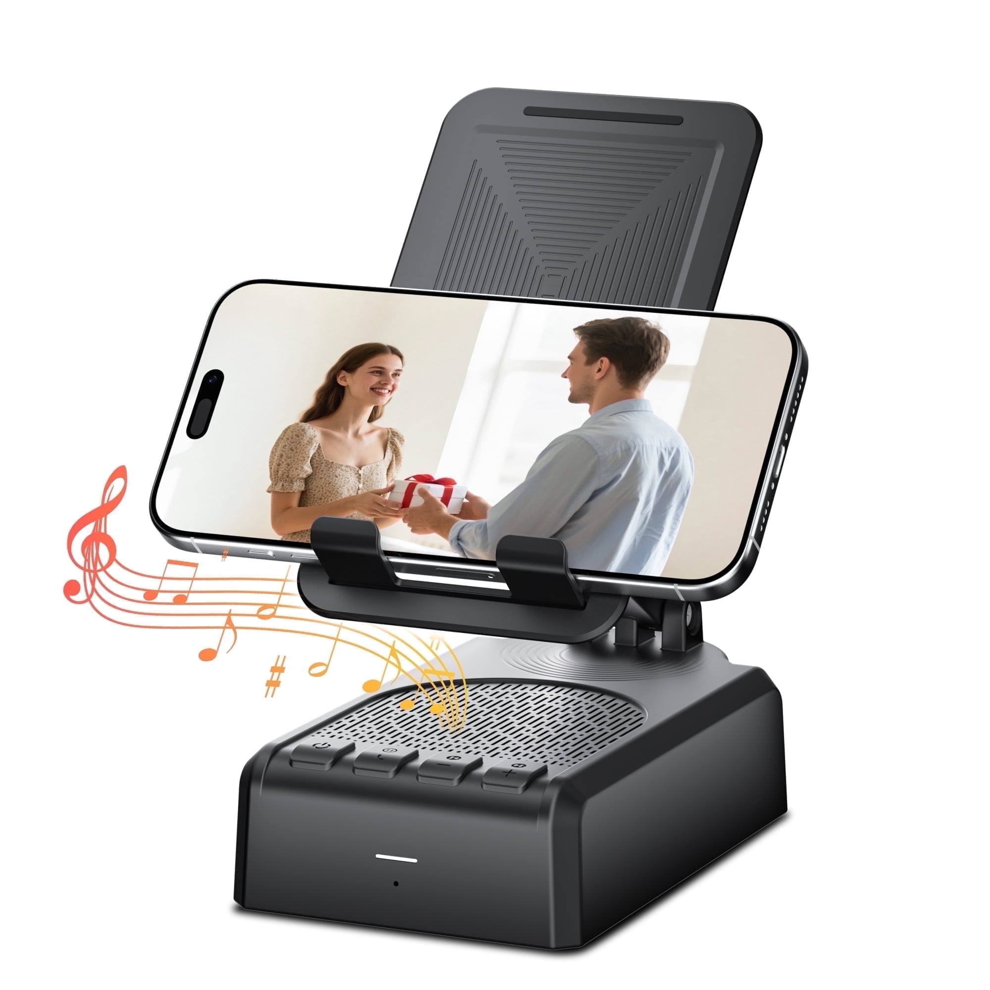 Gifts for Dad Mom, Portable Bluetooth Cell Phone Stand Speaker with Mic ...