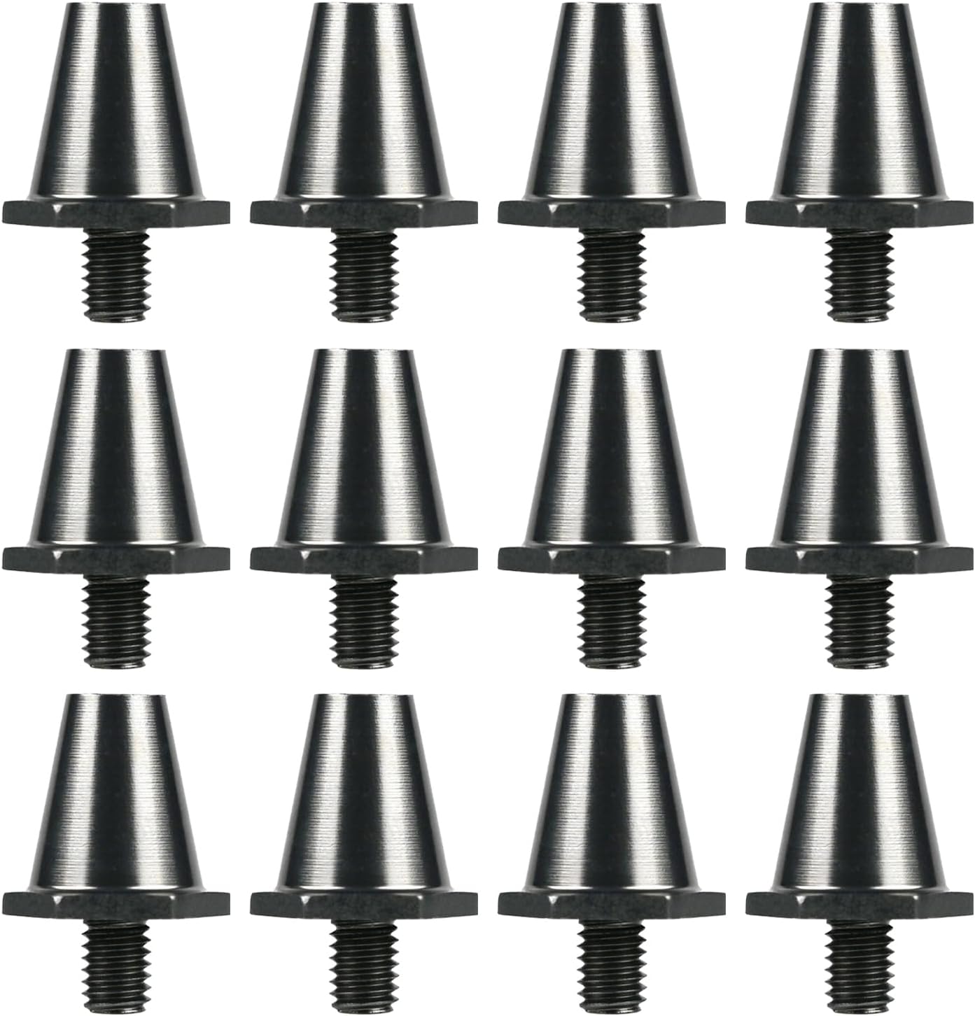 Wewean 12Pcs Football Shoe Replacement Spikes 11mm/13mm/15mm Quality Football Shoe Studs for 5MM ...