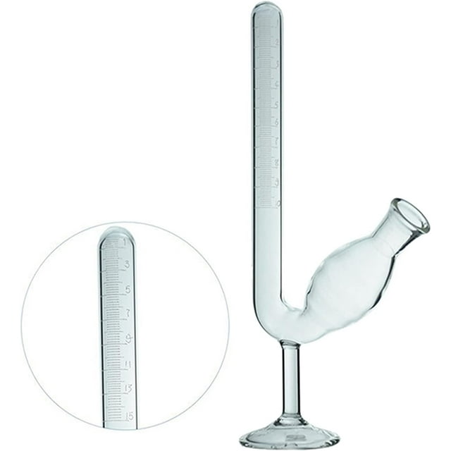 Wewean 15ml Fermentation Tube With Graduation And Bottom Borosilicate 33 Glass Fermentation