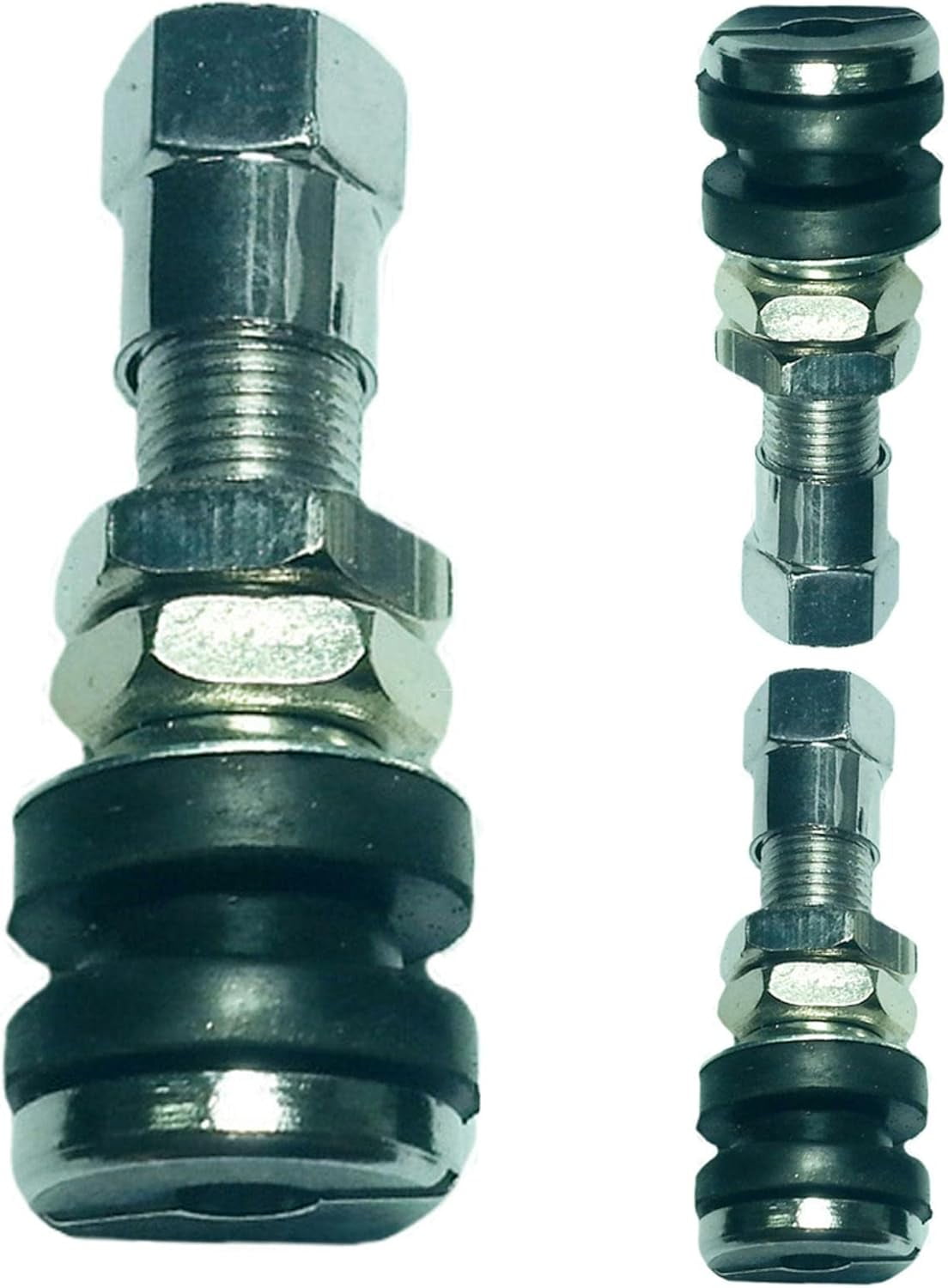 Wewean 2 Pcs Metal Valve Stems, Stainless Steel Motorcycle Valve Stem ...