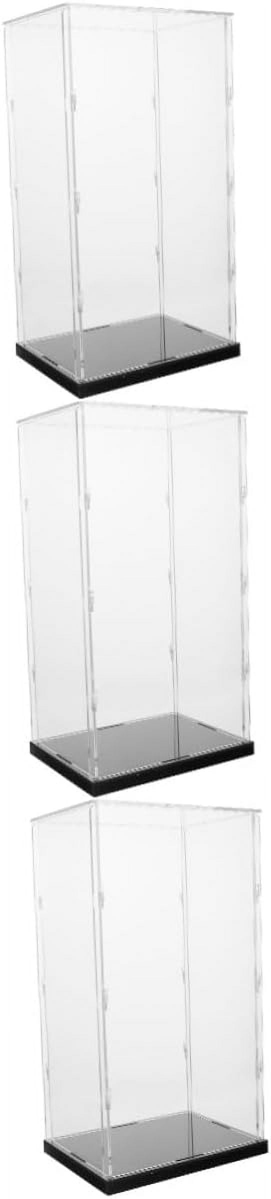 Wewean 3 Pcs Acrylic Display Box Action Figure Display Shelf Figurine ...