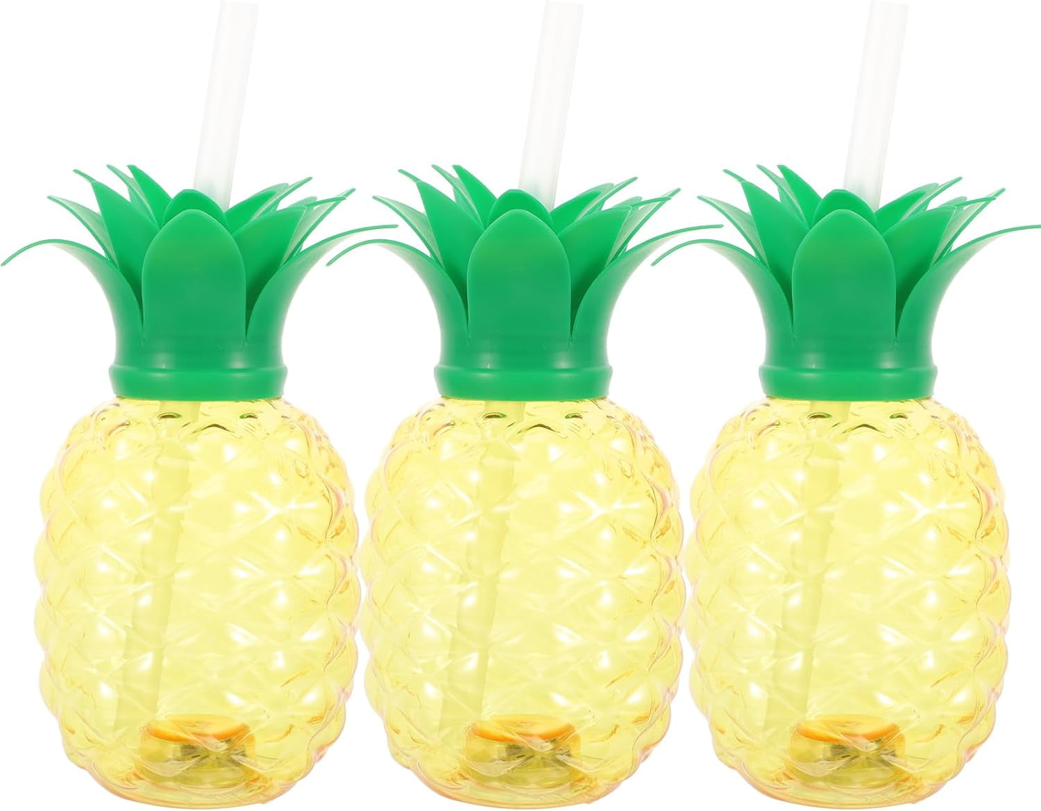 Wewean 3PCS Pineapple Cups, 500ML LED Light up Pineapple Cups with ...