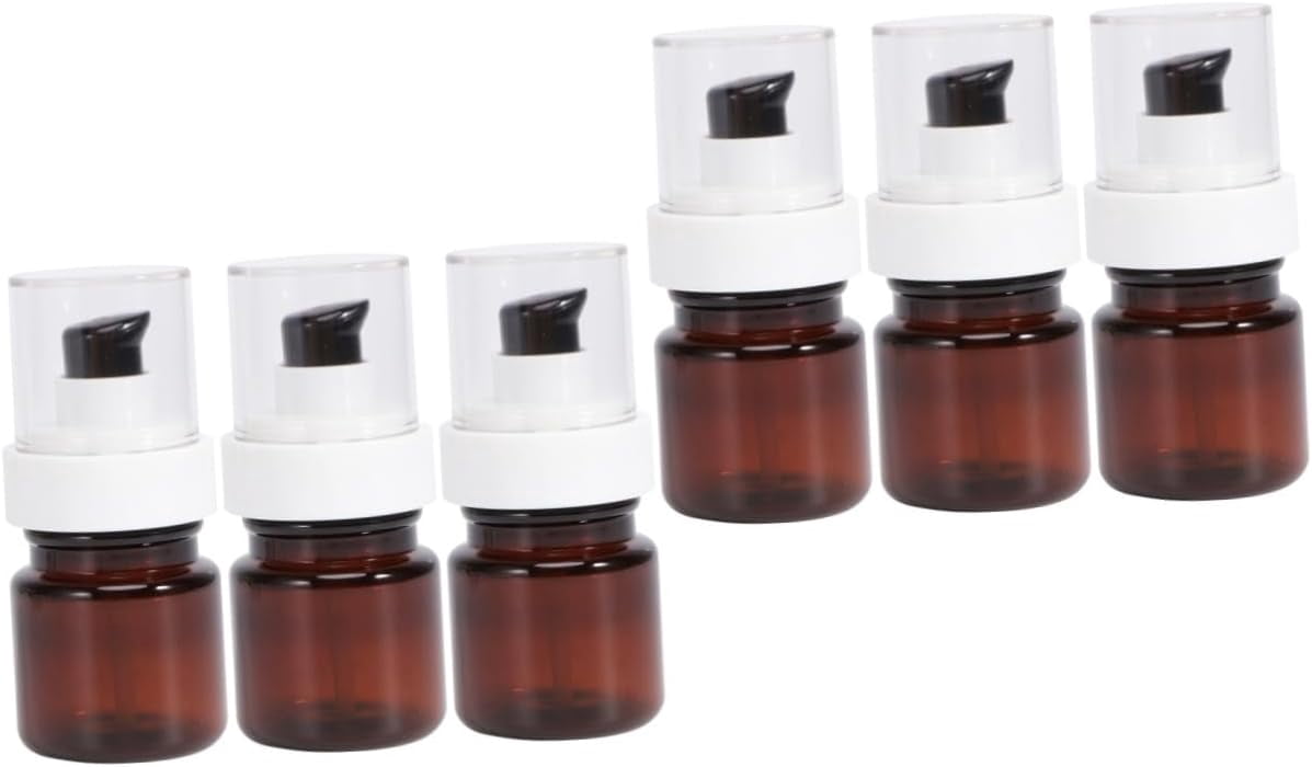 Wewean 6 Pcs Hand Soap Bottle Glass Container Lotion Pump Pastic Lotion ...