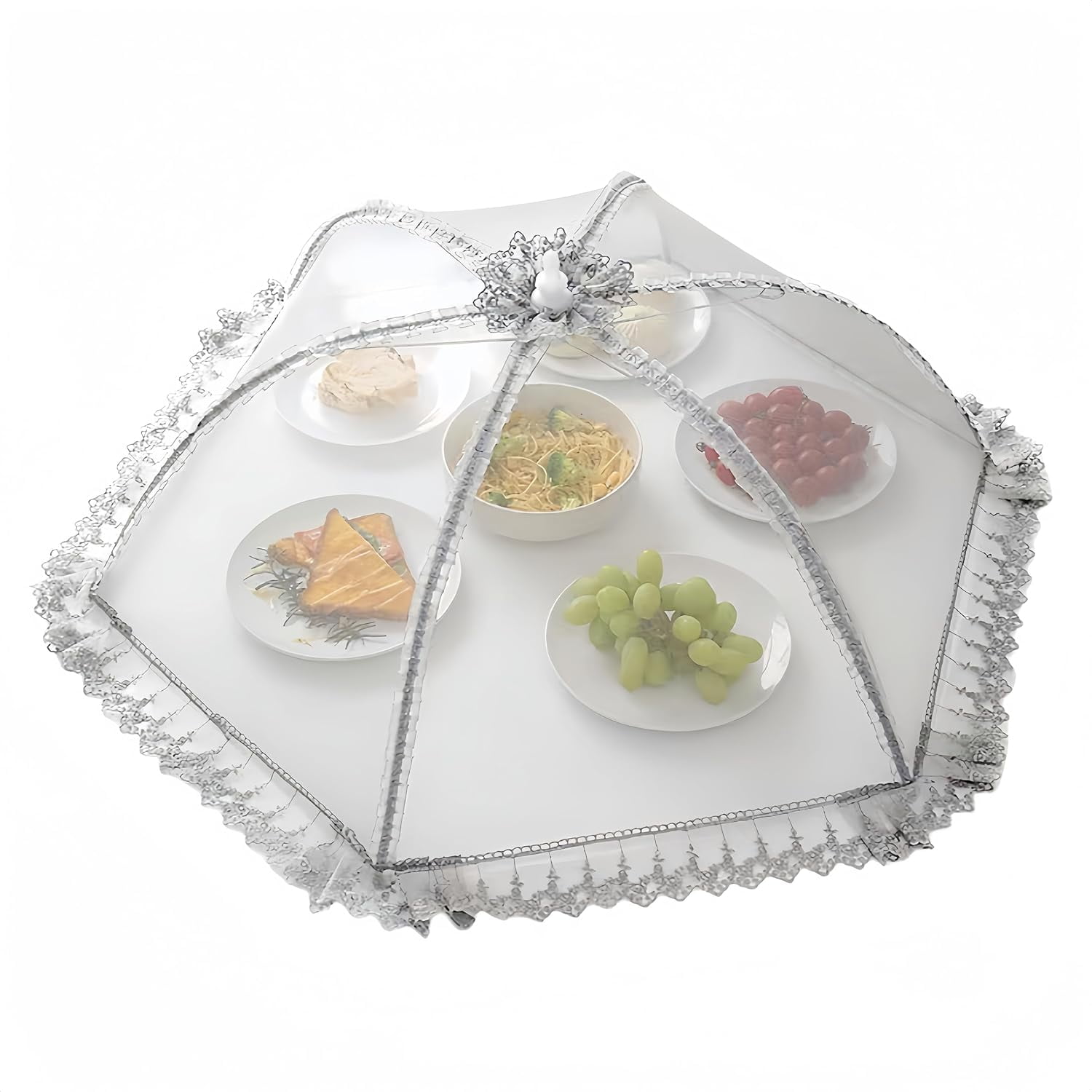 Wewean 80cm Large Premium Pop-Up Mesh Screen Food Cover Tent Umbrella ...