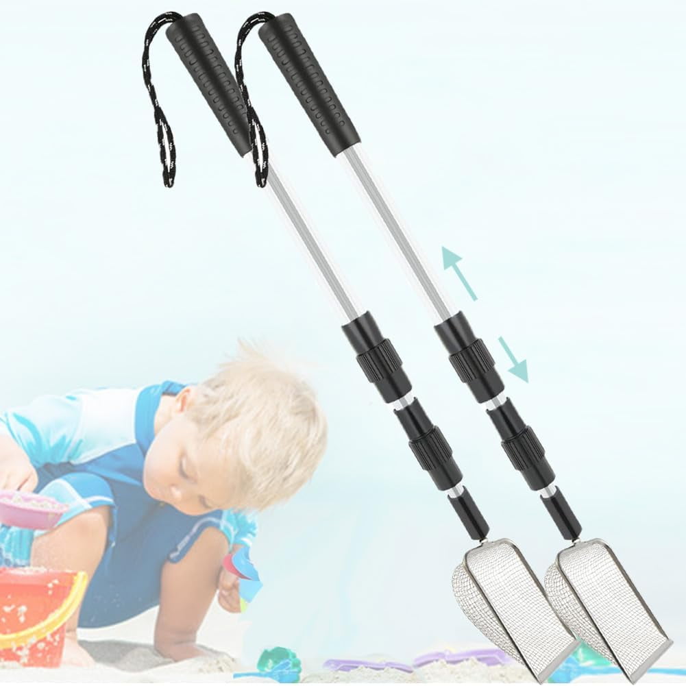Wewean Beach Sand Sifter, Sand Scoop Shell Scooper for Beach Scoop ...