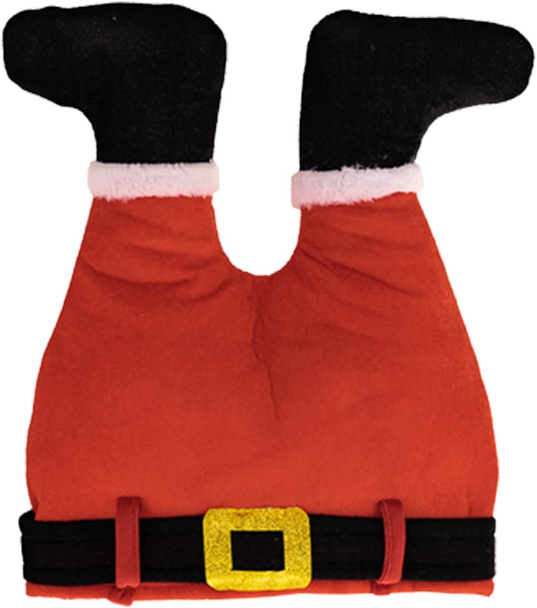 Wewean Christmas Santa and Elf Pants Hats, Christmas Funny Santa Hat ...