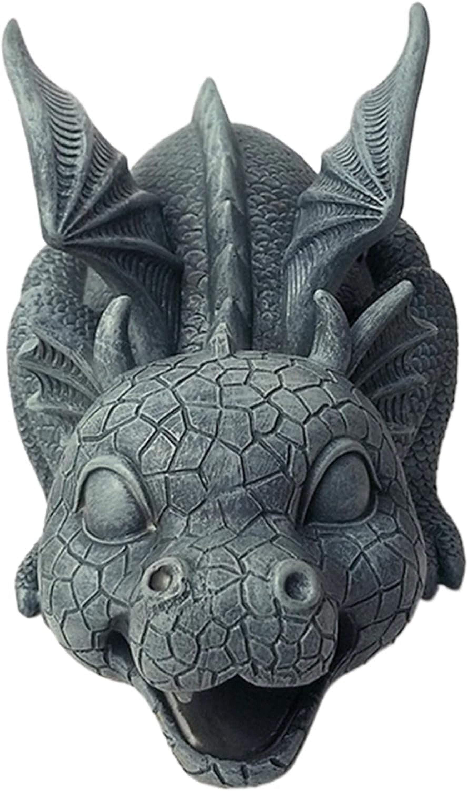 Wewean Dragon Fountain Resin Pond Spouting Dragon Garden Statue Weather ...