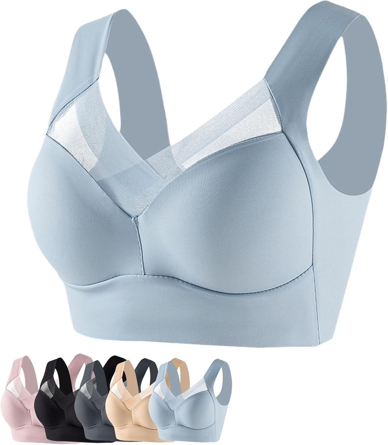 Wewean Hatmeo Posture Correcting Bra, Hatmeo Bra, Wmbra Bra, Wireless Push-Up Breathable Bras ...
