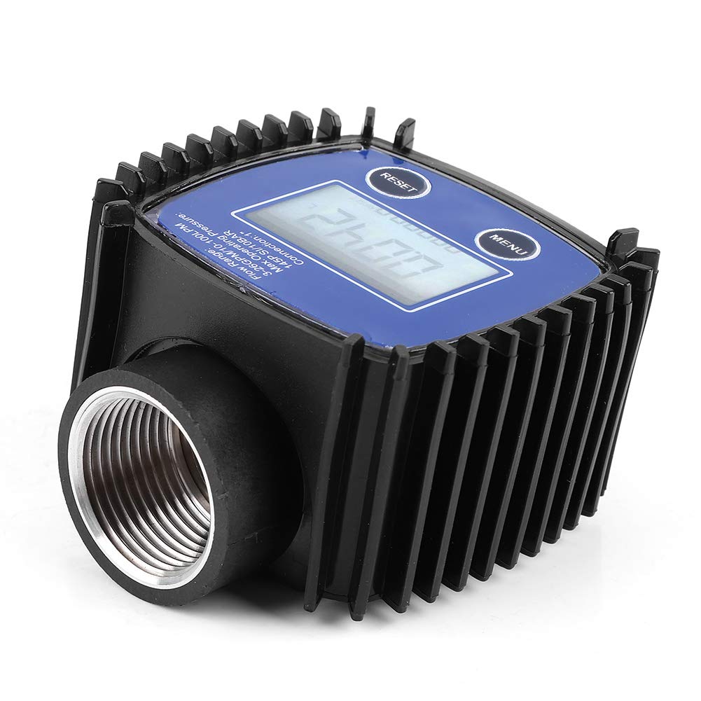 Wewean Inline Flow Sensor Meter Digital Pipeline Water Flow Gauge Flow ...