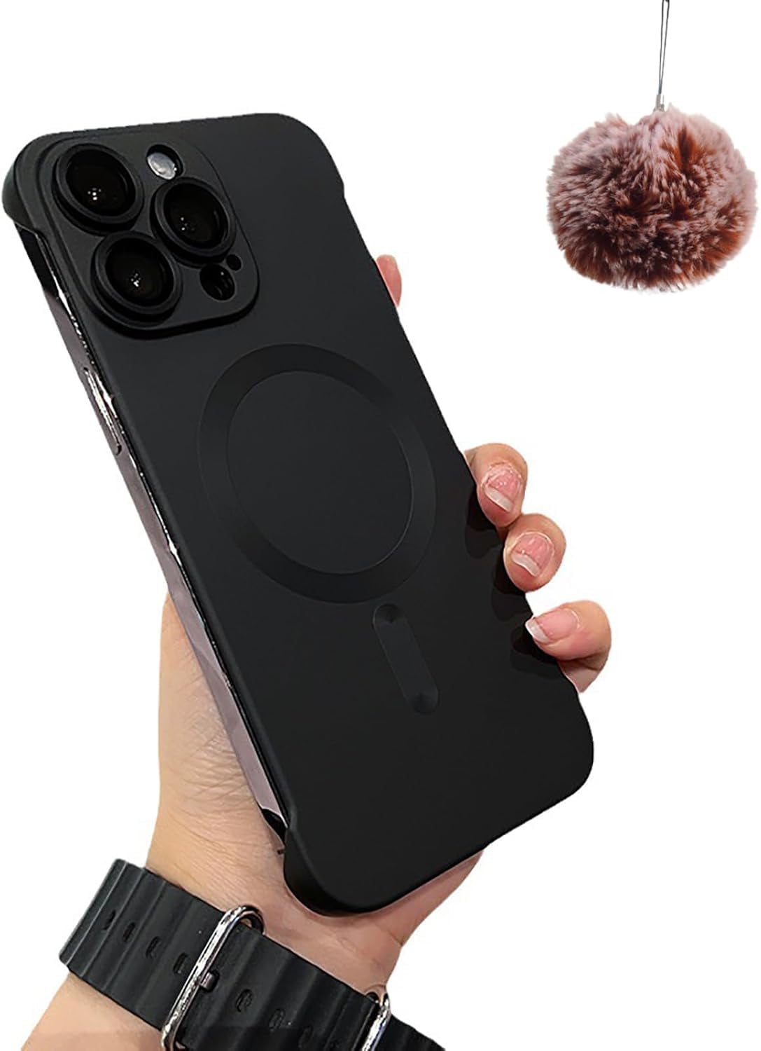 Wewean Metallic Paint Frameless Magnetic Phone Case for iPhone 12 13 14 ...