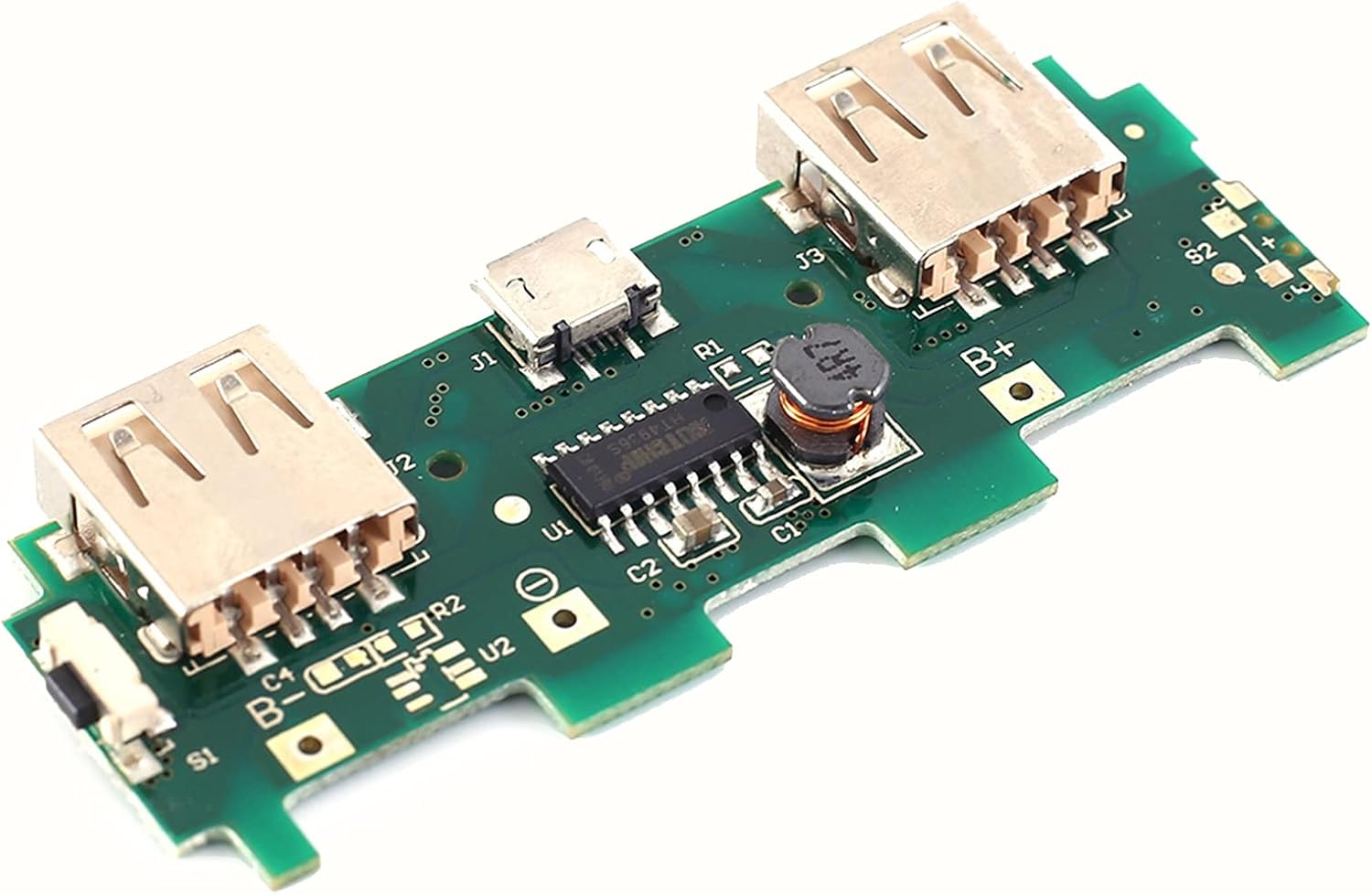 Wewean Mobile Display Power Boost Module 3.7V to 5V 2A Charger Step UP ...