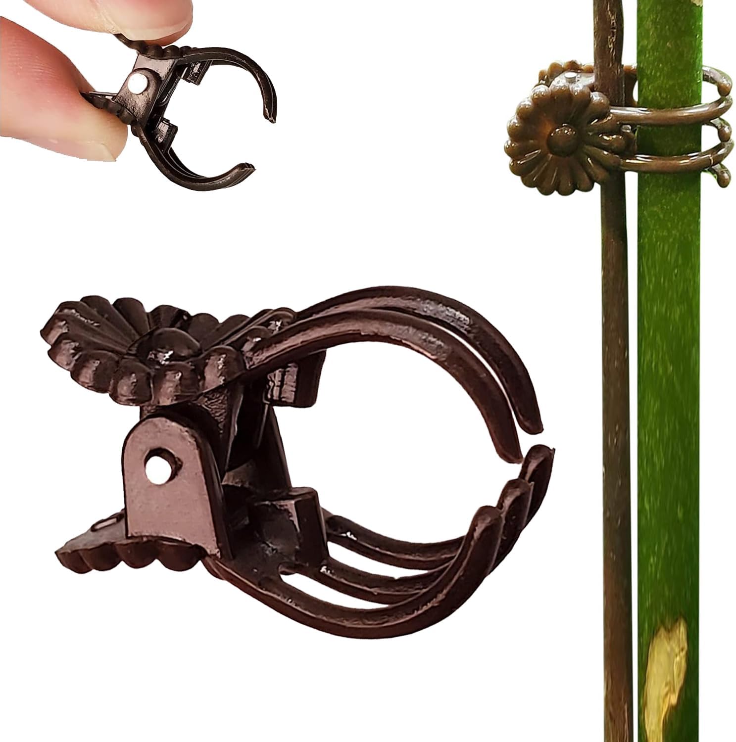 Wewean Orchid Stem Clips Plant Support for Indoor/Outdoor Climbing ...