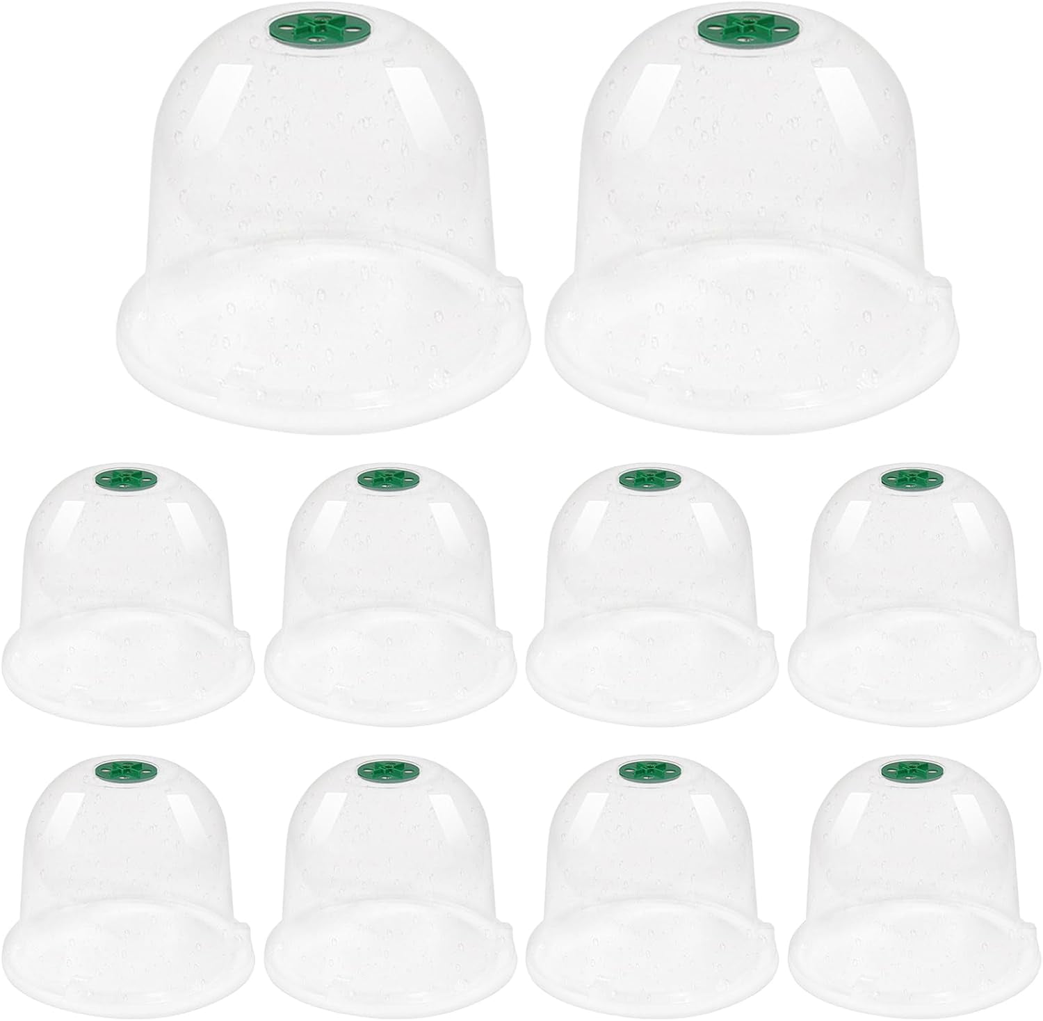 Wewean Plant Protector, 10PCS Garden Cloche Greenhouse Dome Propagation ...