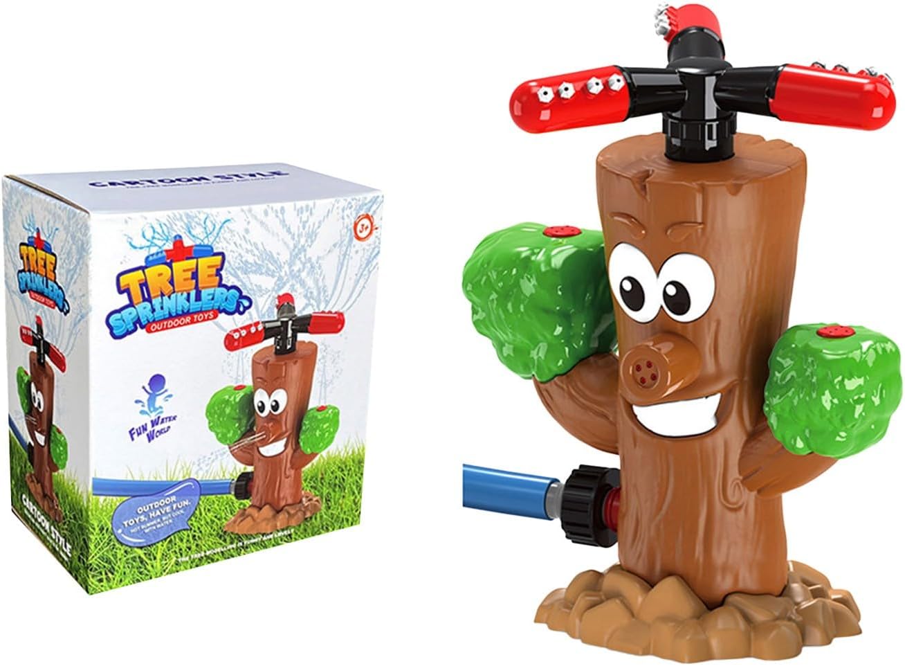 Wewean Water Sprinkler Kids Outdoor Play Toys, 2 in 1 Fun Snail Summer ...