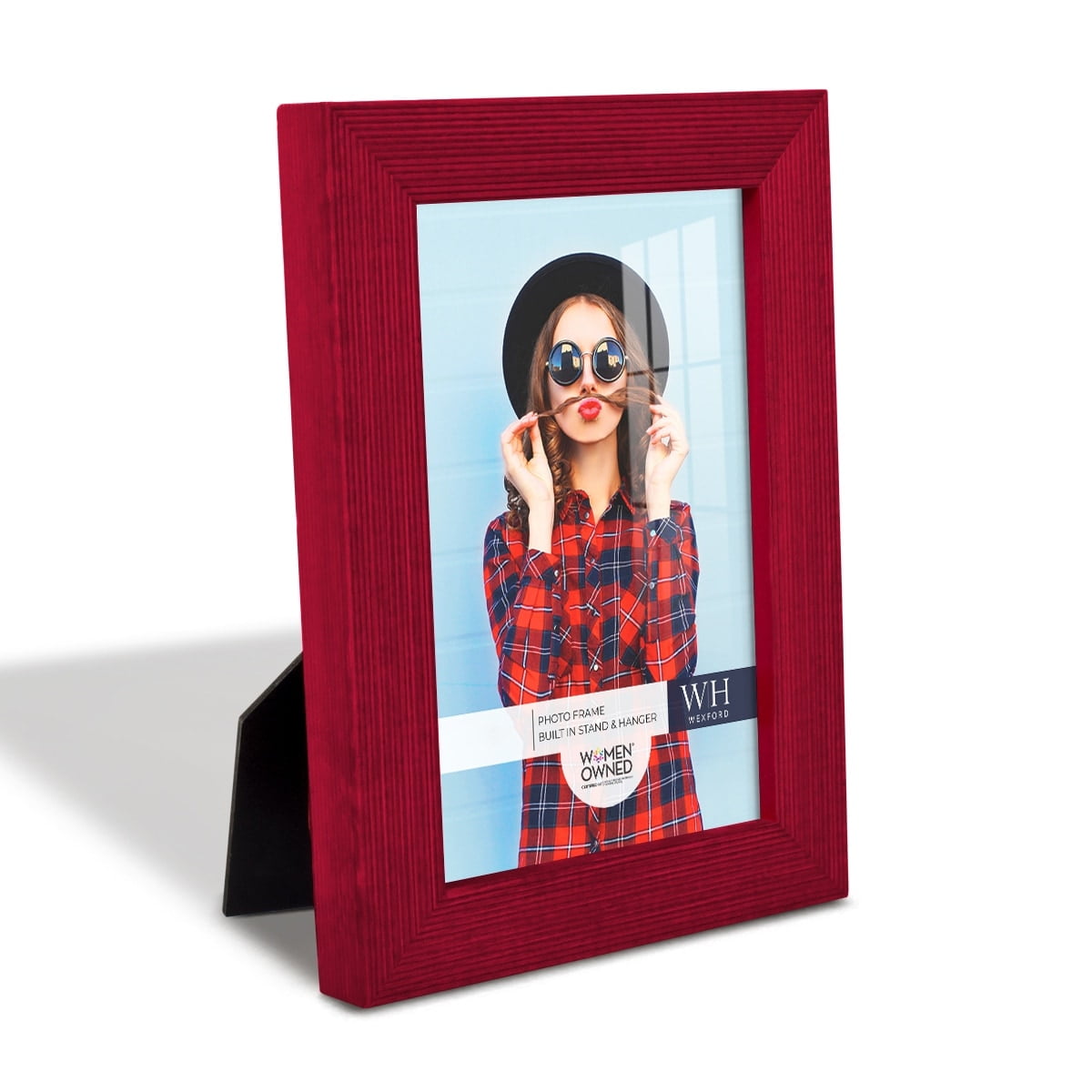 Wexford Home 4 Piece Set Solid Wood Picture Frame Red - 4x6 - Walmart.com