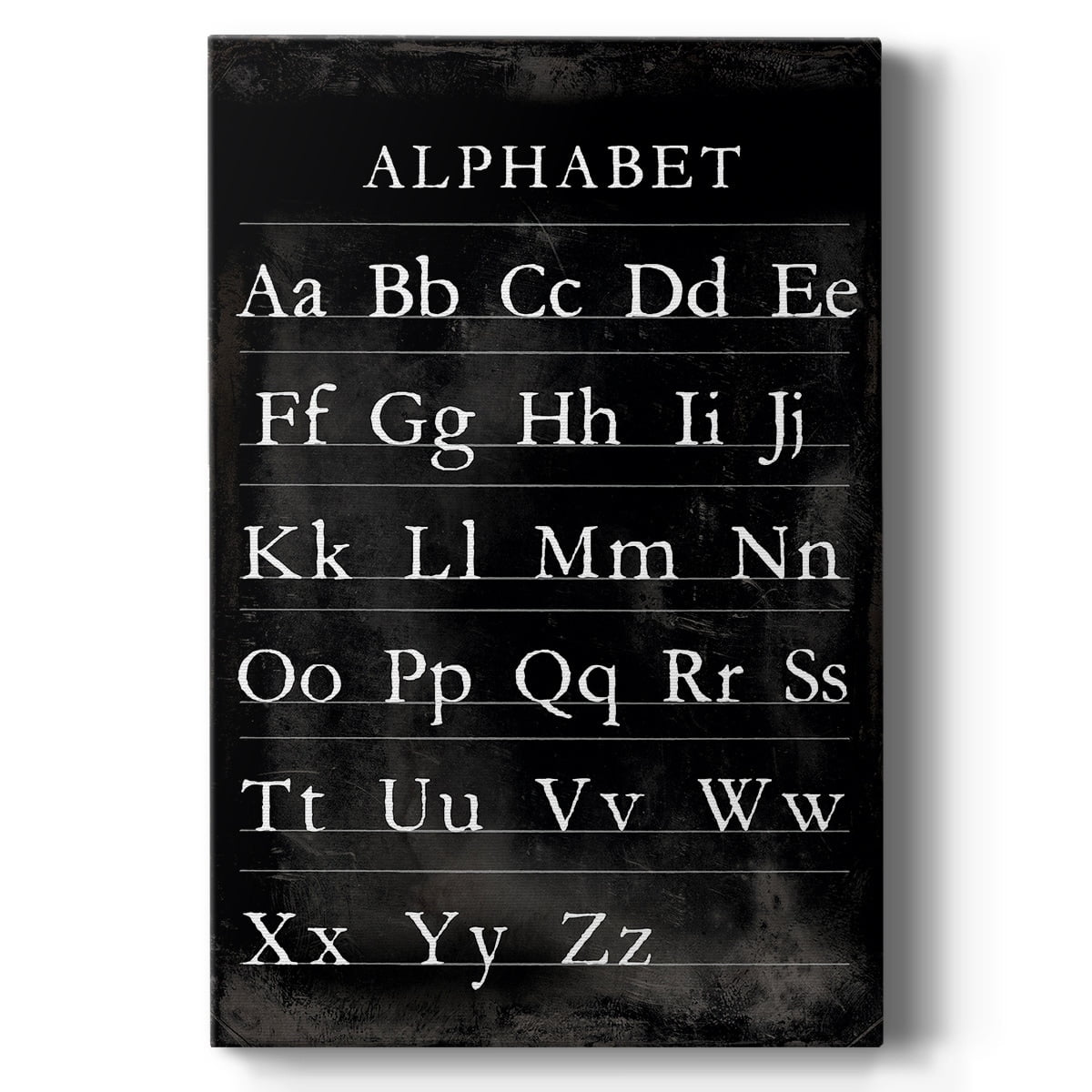 Wexford Home Alphabet Chart Premium Gallery Wrapped Canvas - Ready to ...