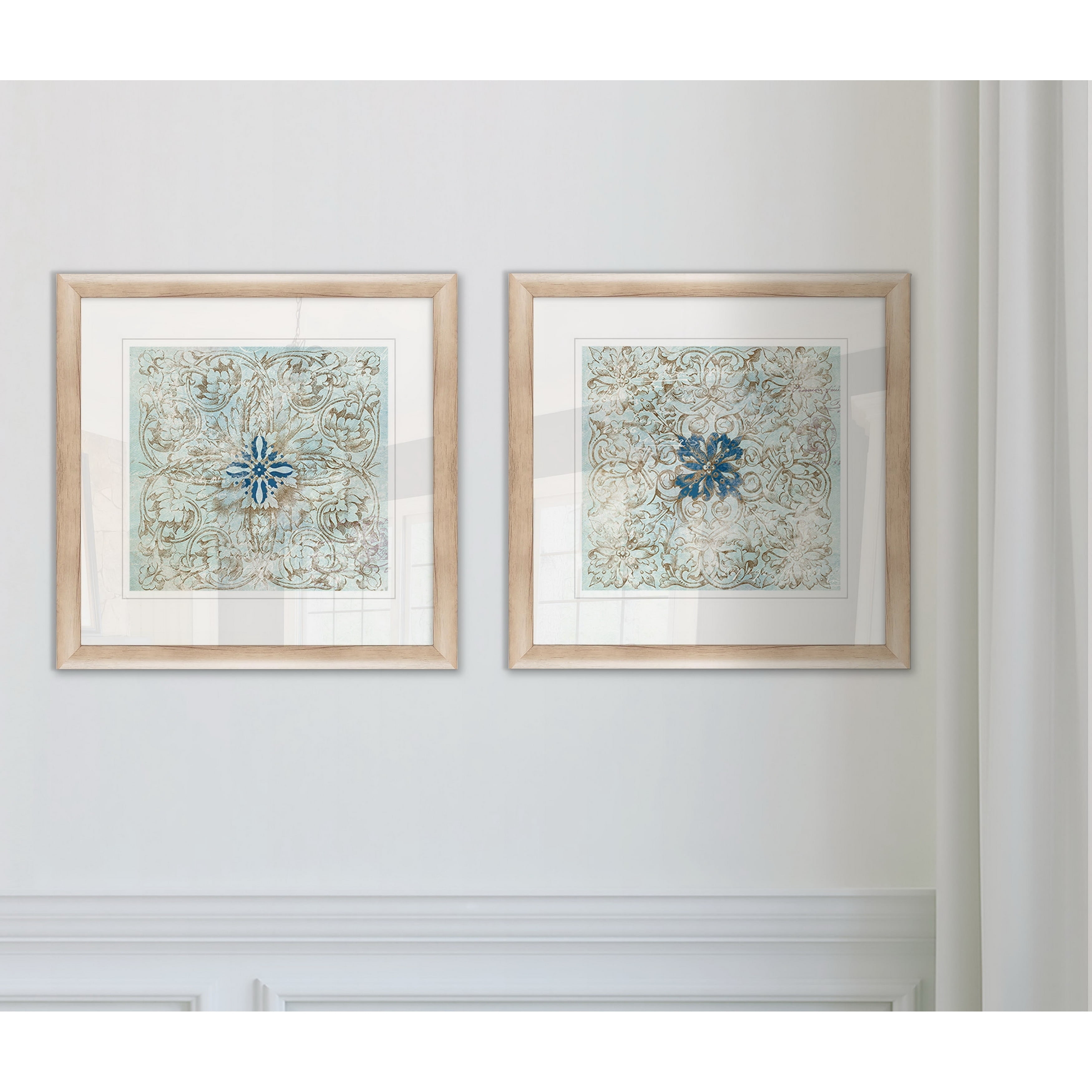 Wexford Home 'Medallion' Framed Wall Art (Set of 2) - Walmart.com