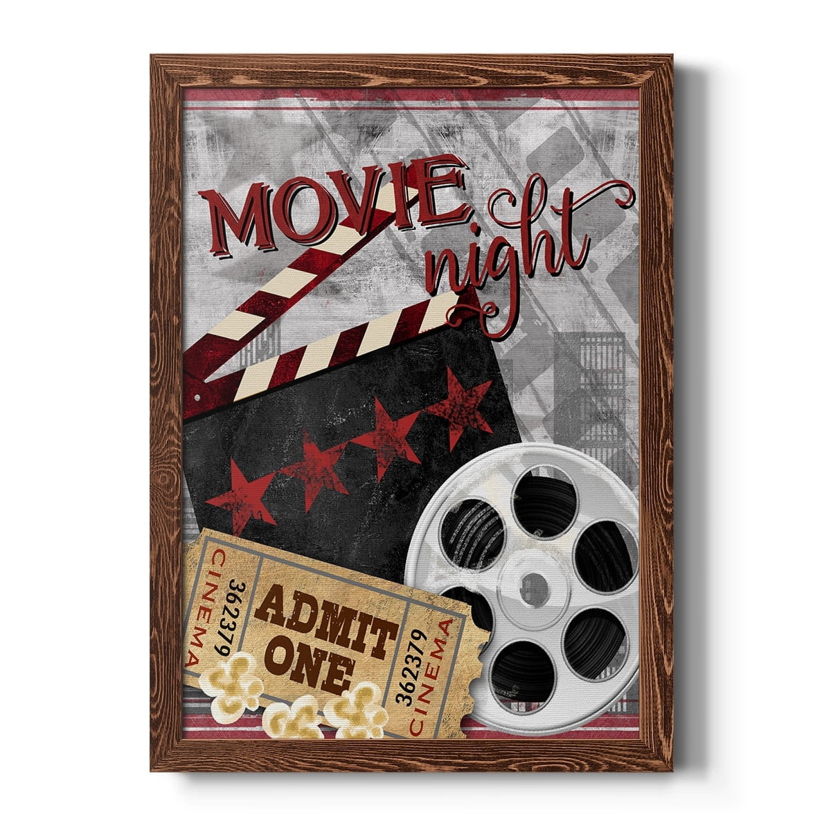 Wexford Home Movie Night II-Premium Framed Canvas - Ready to Hang 27 ...