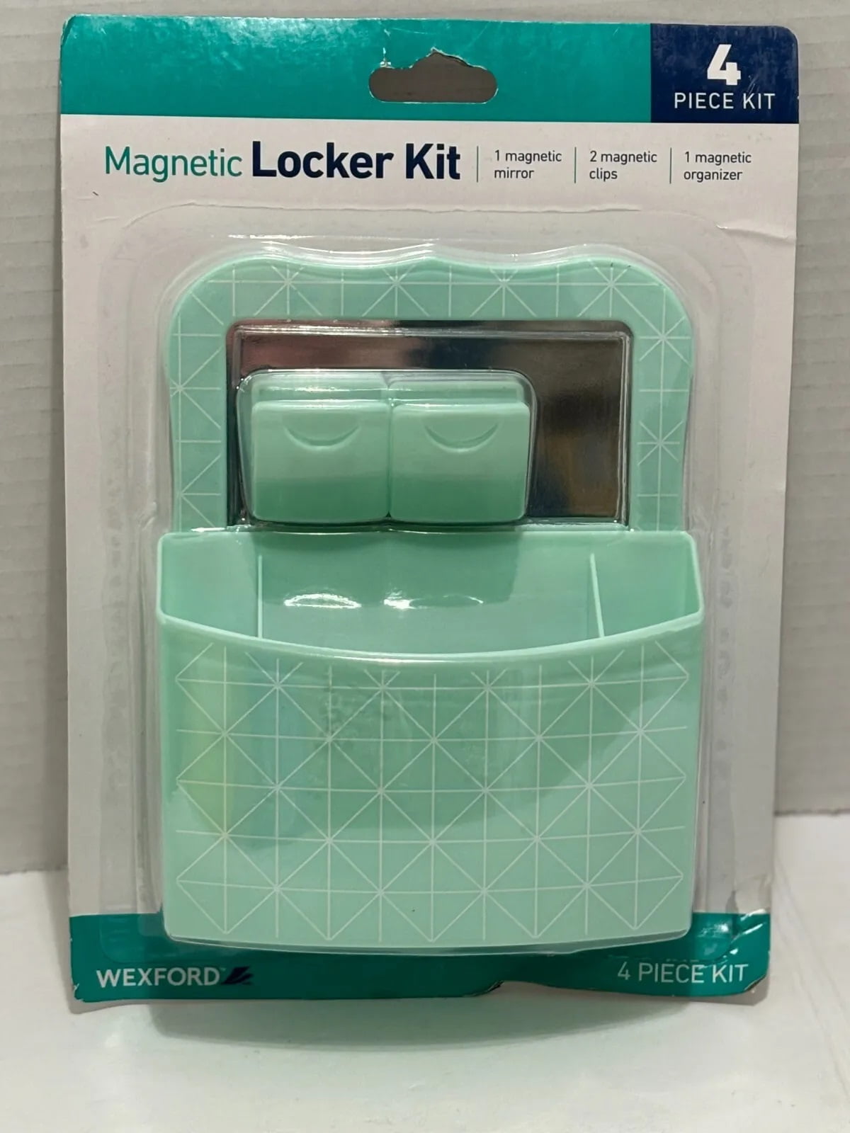 Wexford Magnetic Locker Kit: 1 Magnetic Mirror, 2 Magnetic Clips, 1 ...