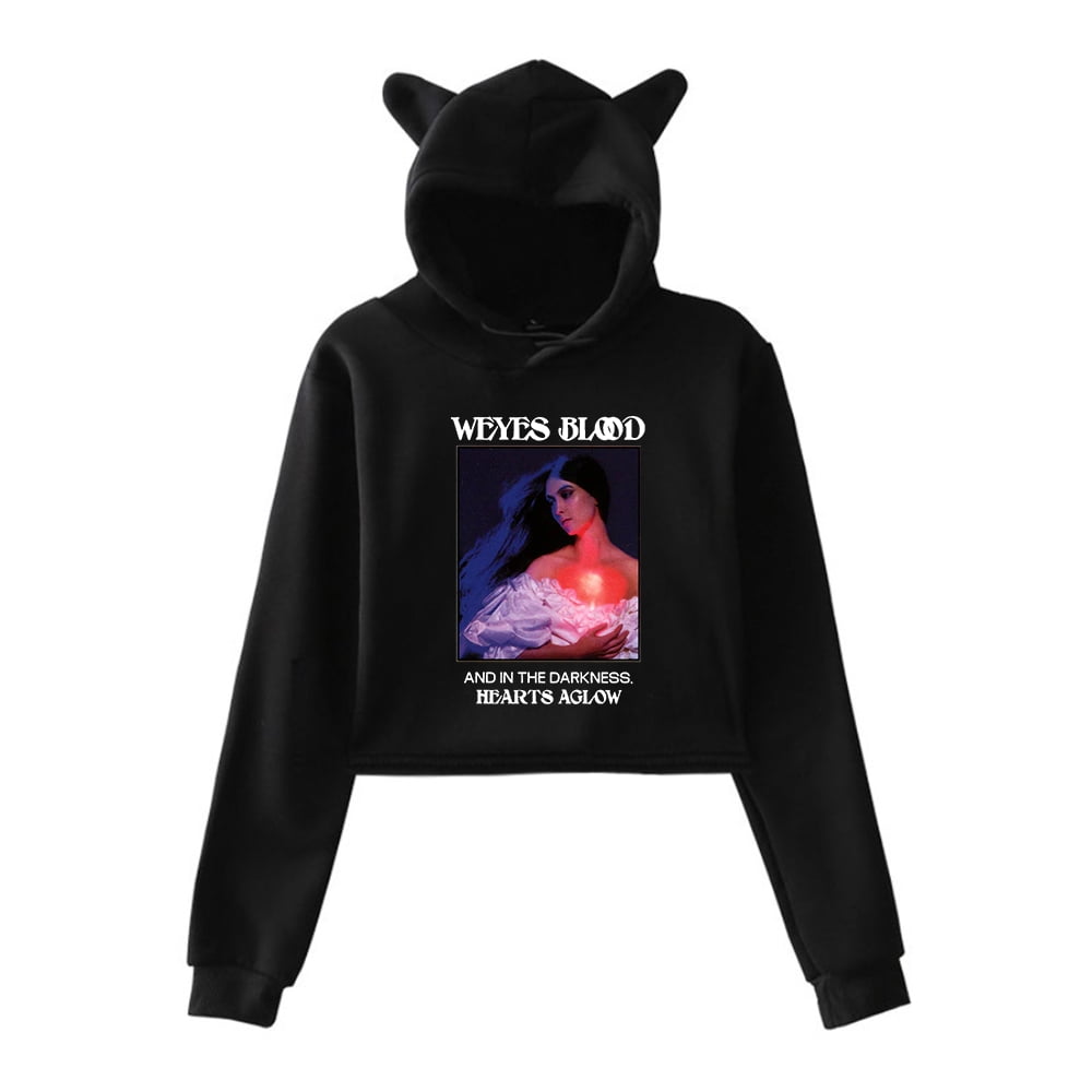 Weyes Blood Merch And In The Darkness Hearts Aglow Pullover Cat Ears ...