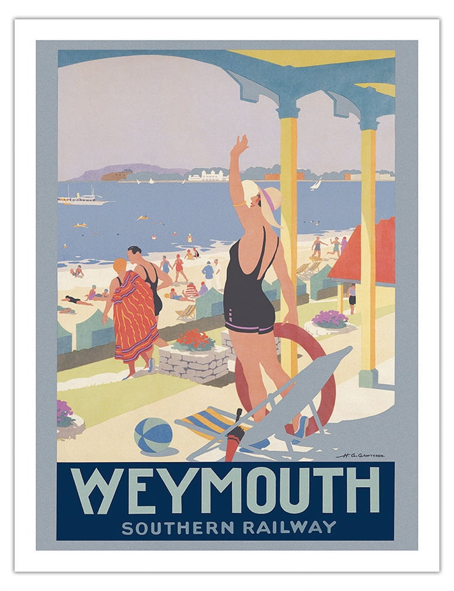 Weymouth - Dorset England - Southern Railway - Vintage Railroad Travel ...