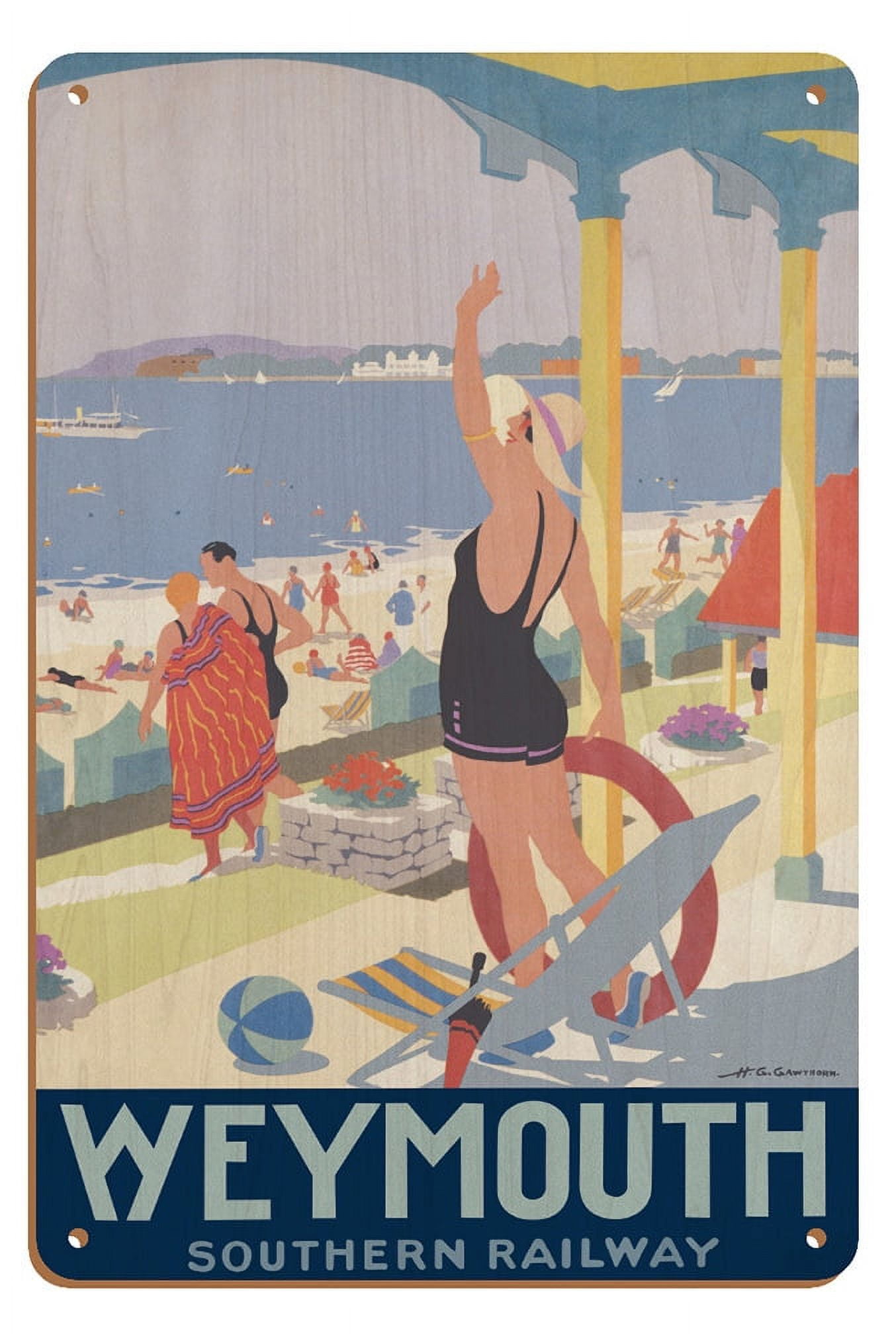 Weymouth - Dorset England - Southern Railway - Vintage Railroad Travel ...