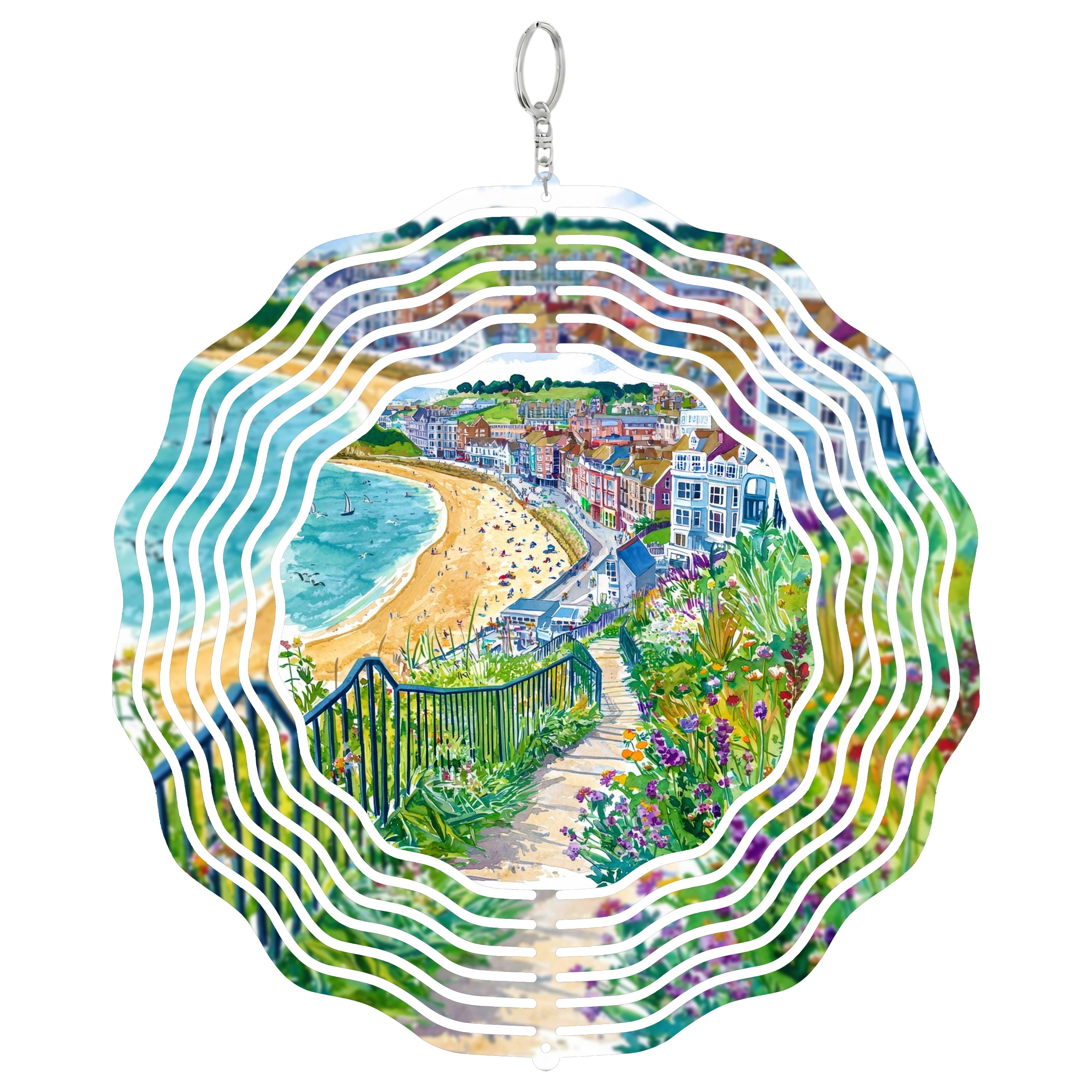 Weymouth Dorset Jubilee Clock 3D Wind Spinner Kinetic Hanging Ornament ...