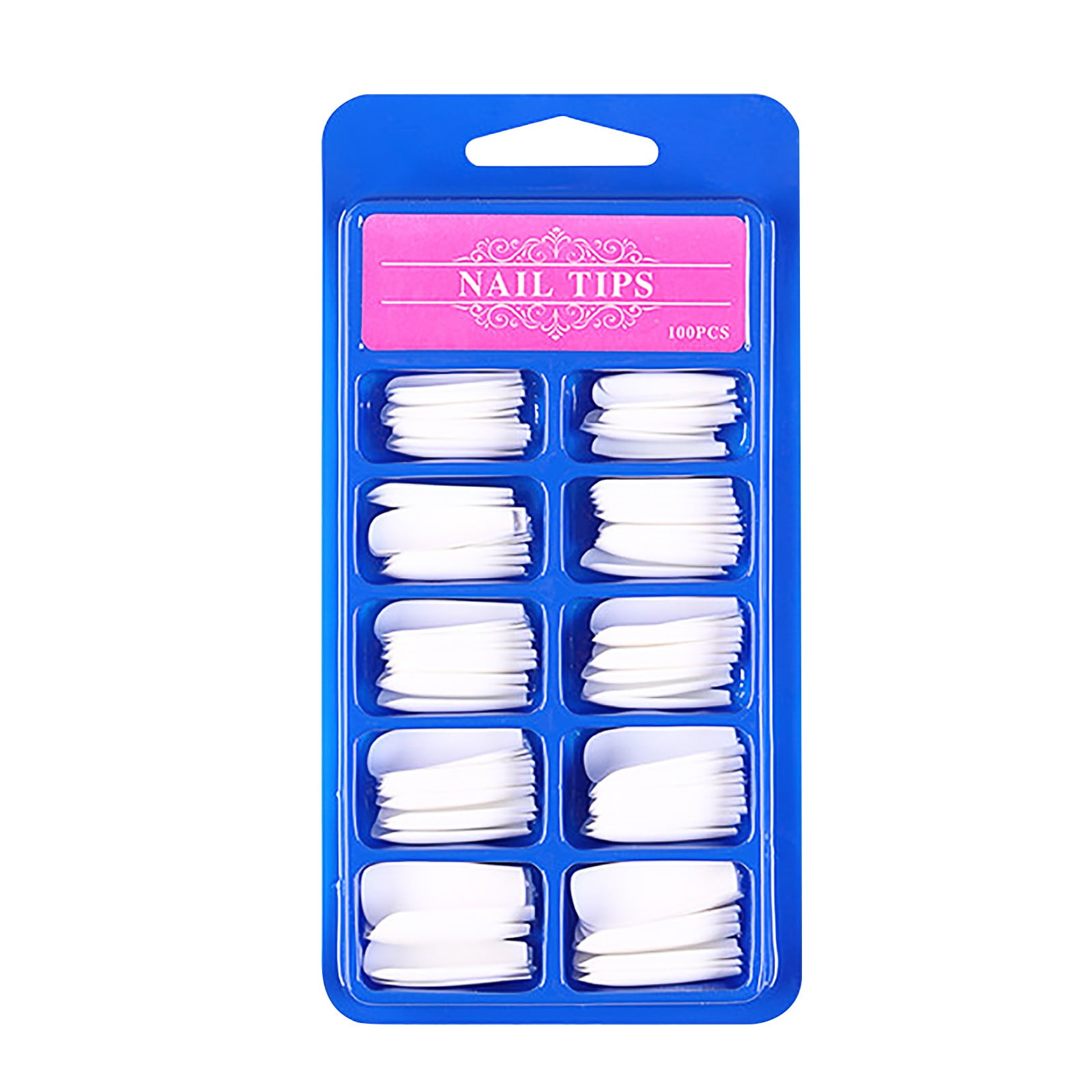Weyolog 100pcs Long Fake Nails Full Cover False Nail Coffin Tips