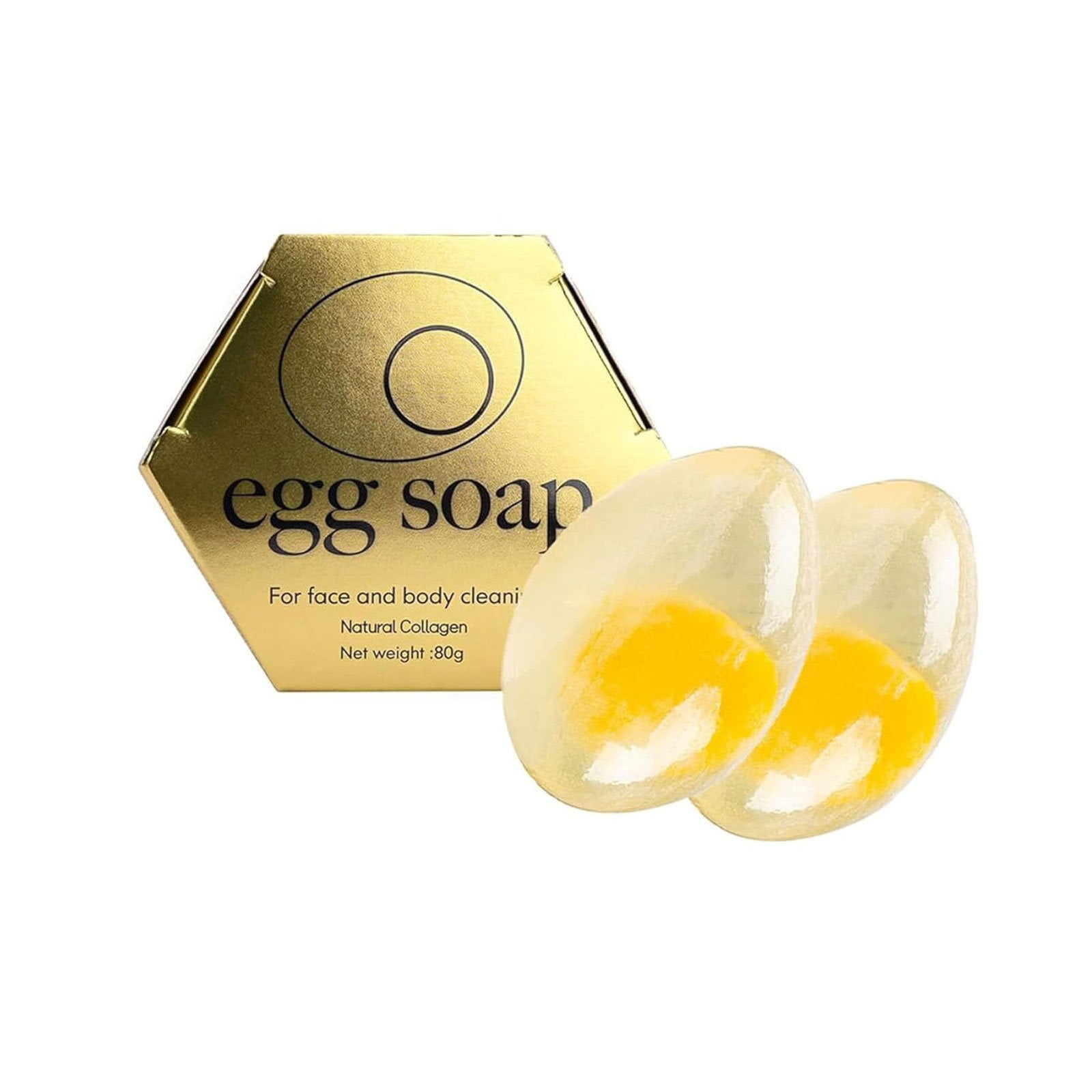 Weyolog Egg White Soap 80G Eggwhite Soap Egg White Facial Soap with Blistering Net Moisturizing ...
