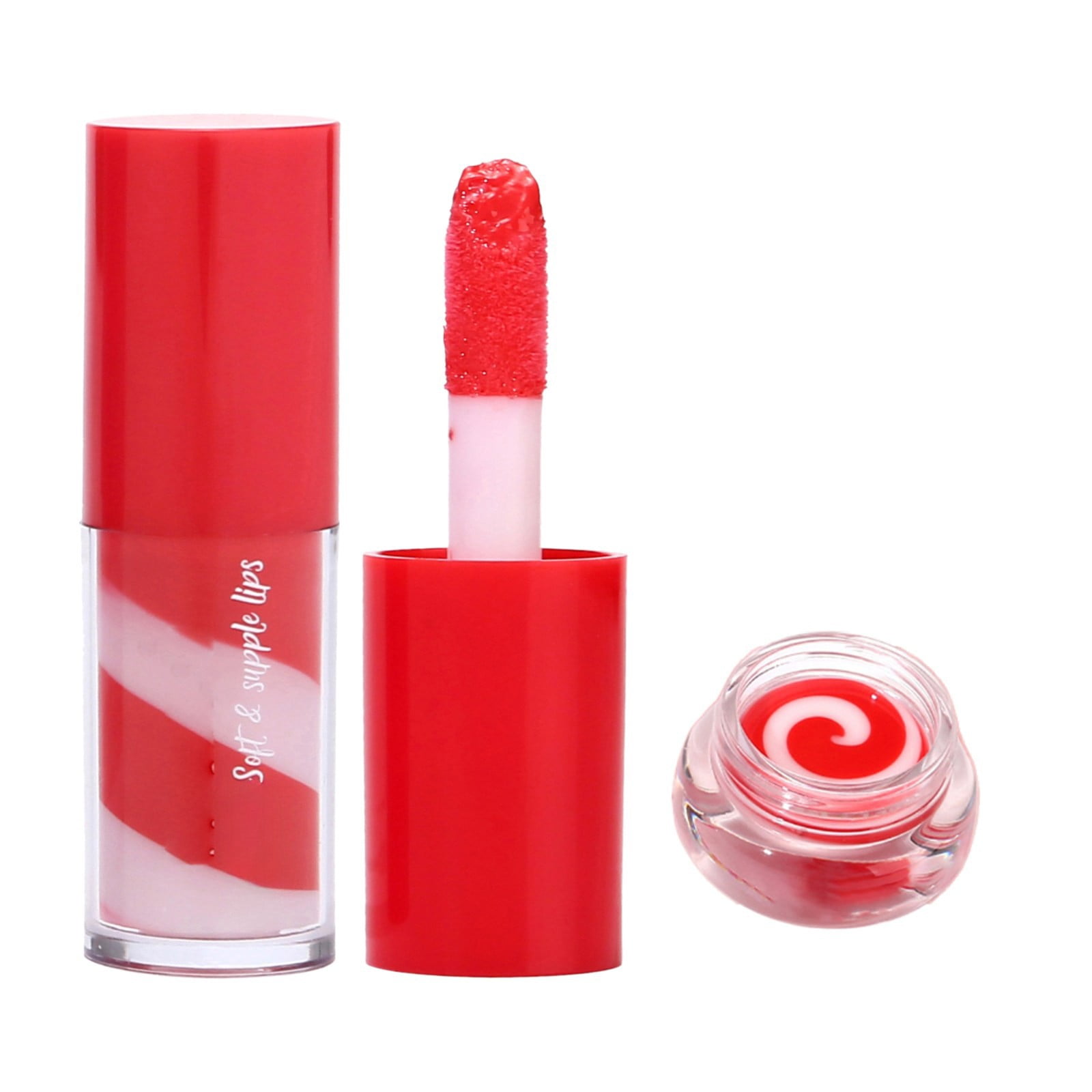 Weyolog Lip Stain, Double Color Lip Glaze Lip Set Box Water Tender And