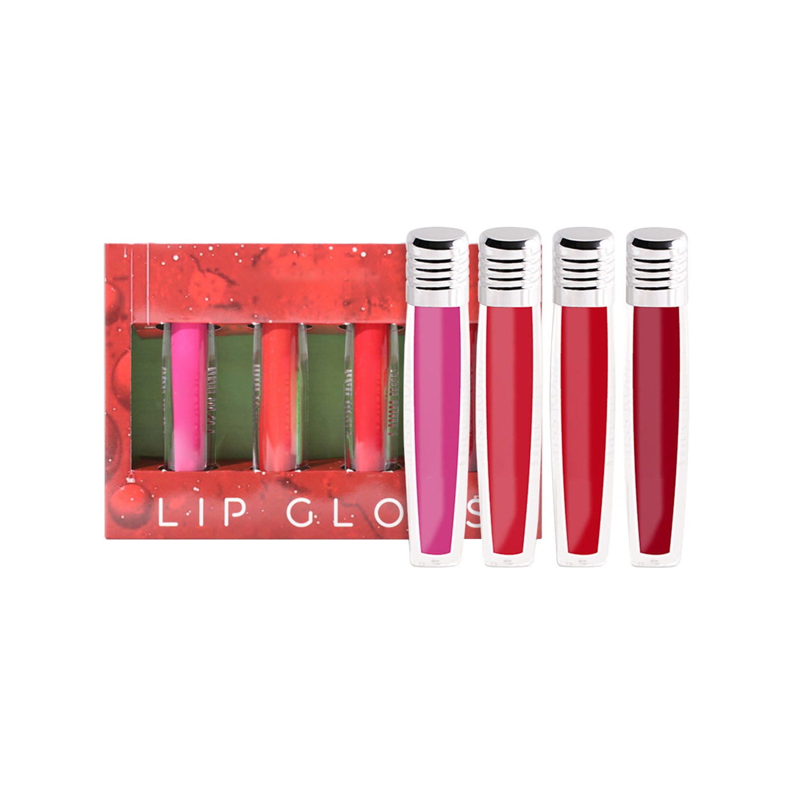 Weyolog Lipstick, 4pcs Lipstick Liquid Lipstick Lipgloss Christmas