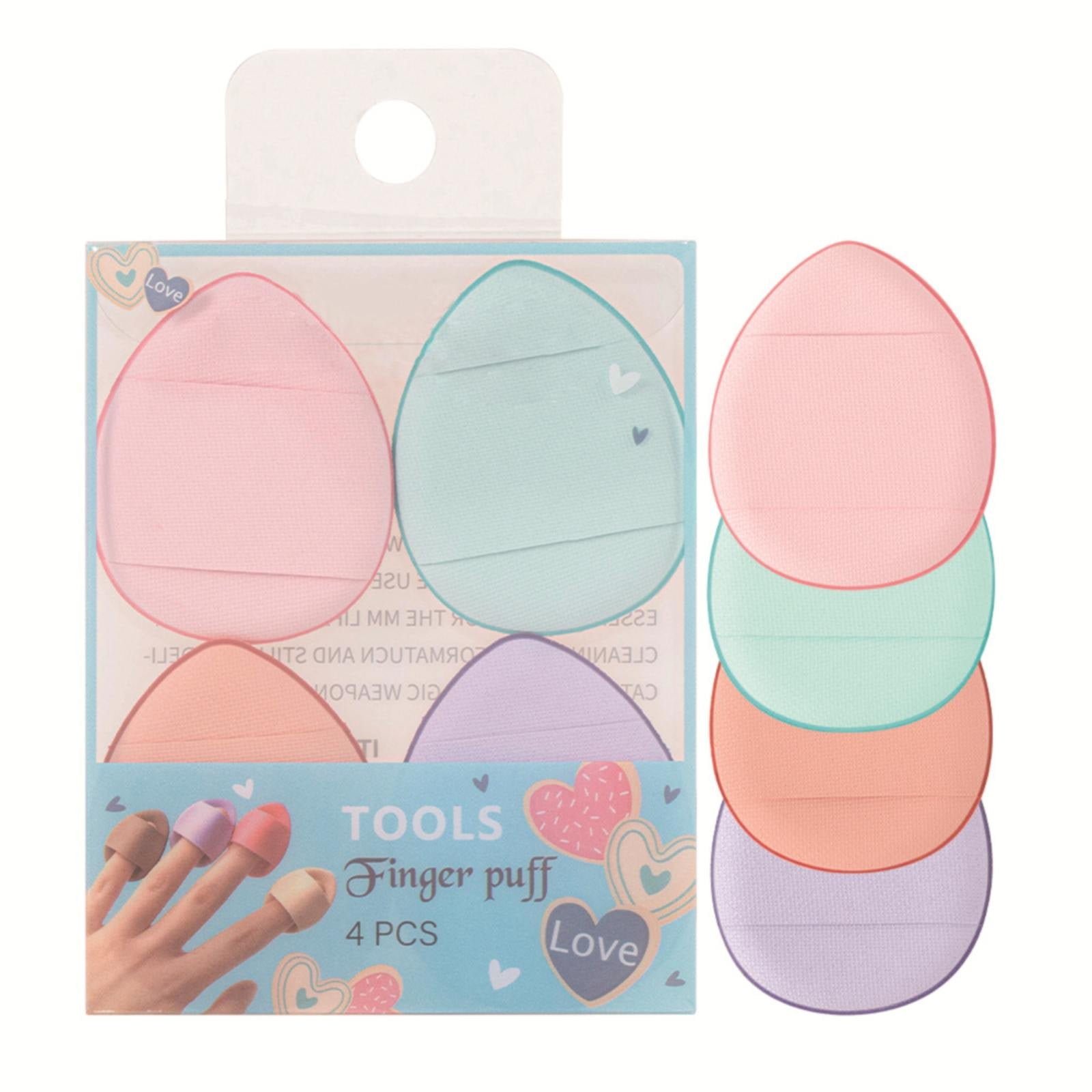 Weyolog Setting Powder,4 Mini Sponges Powder Tassel Finger Tassel ...